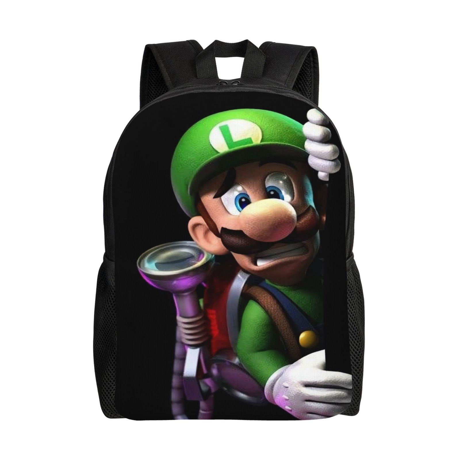 Luigi'S Mansion Backpack, 3D Printed Cartoon Laptop Bag Bookbag ...