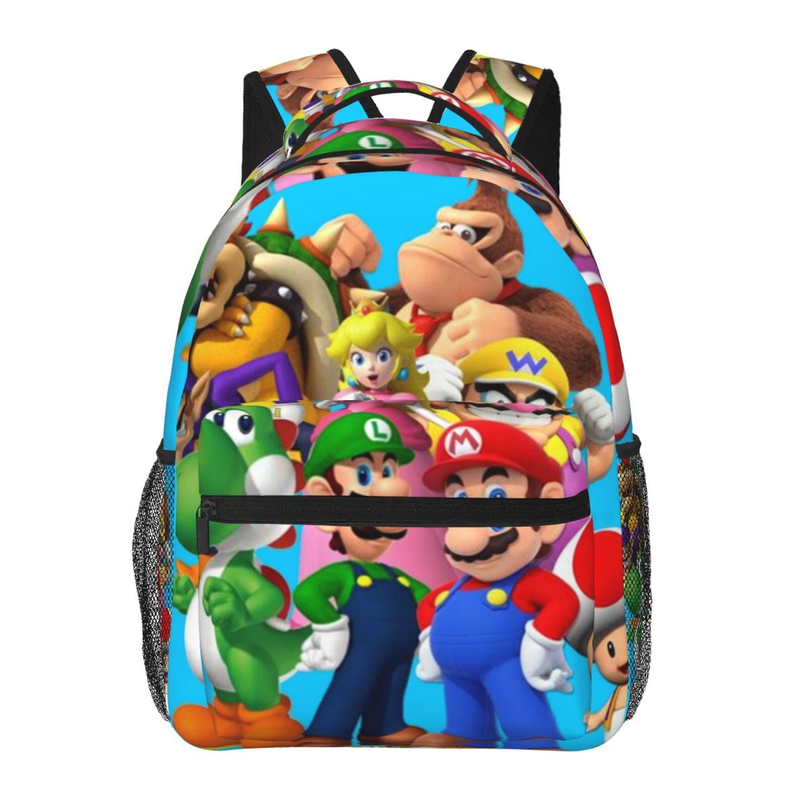 Luigi Super Mario Brother Adjustable Laptop Backpack School Student ...