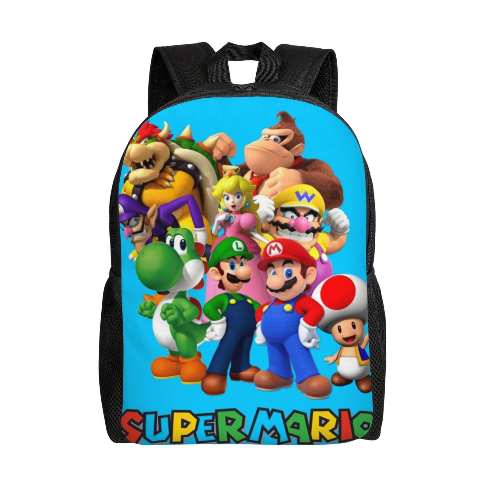 Luigi Super Mario Brother Backpack Laptop School Bag Student Satchel ...