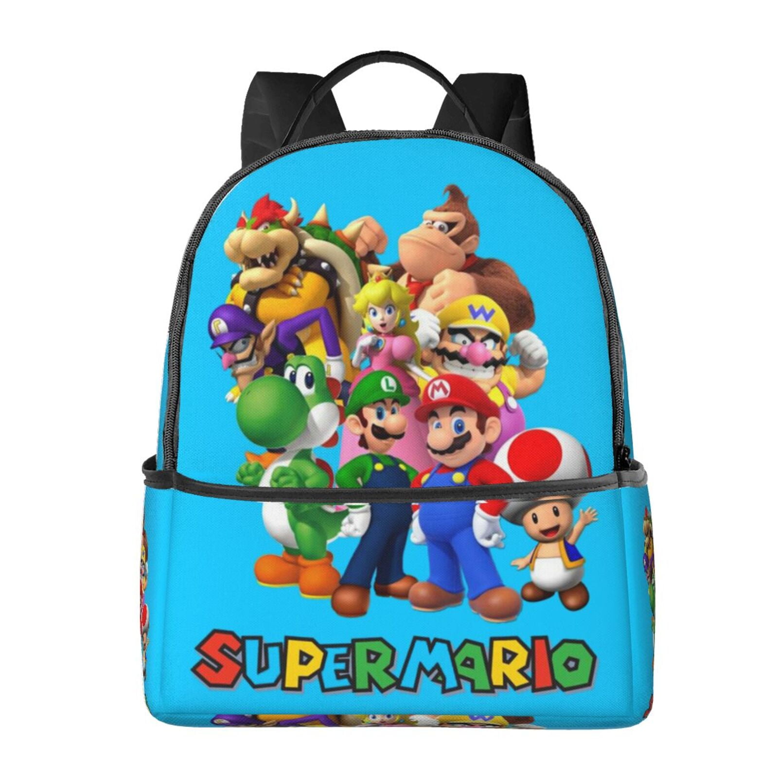 Luigi Super Mario Brother Backpack School Bag Bookbag Satchel Large ...