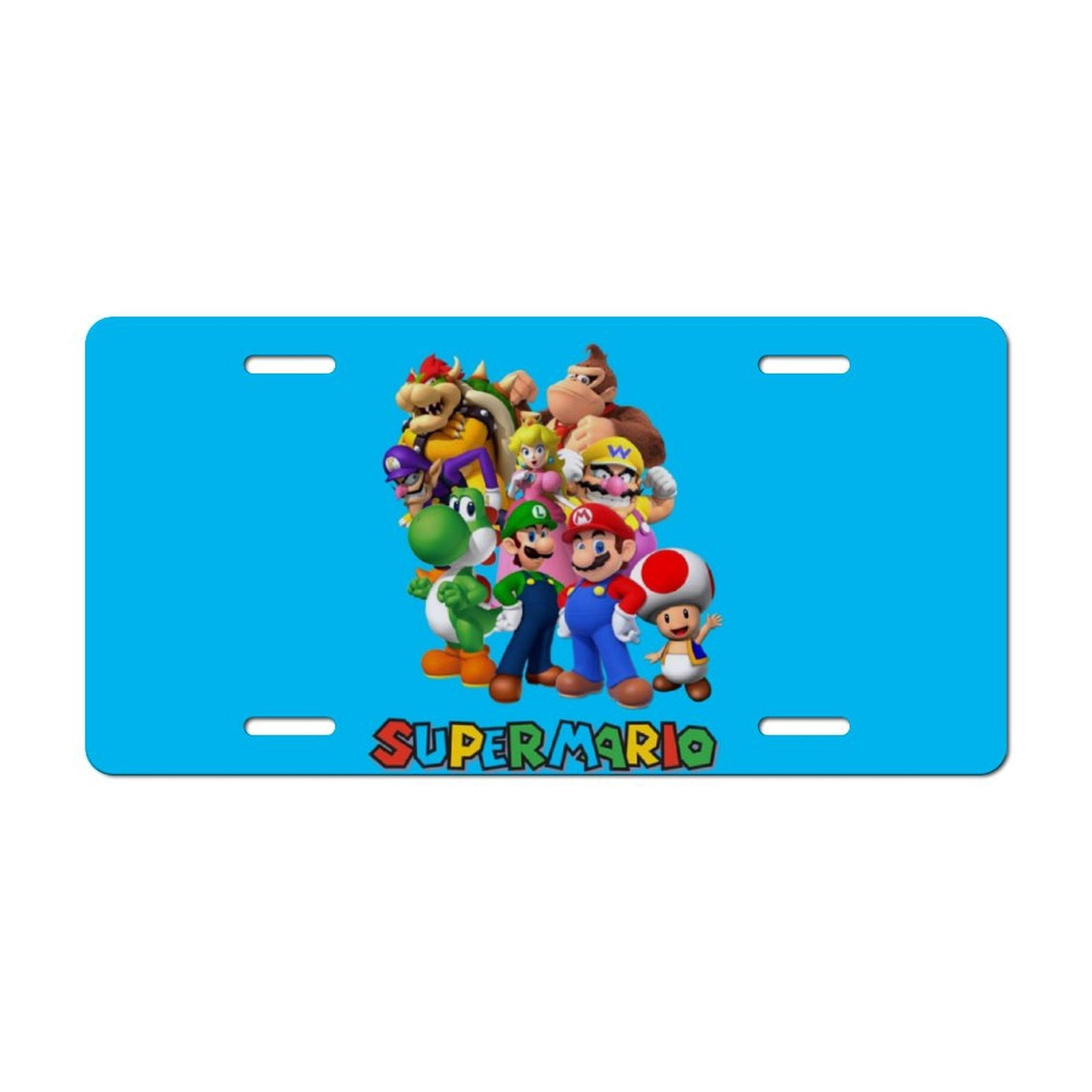 Luigi Super Mario Brother License Plate Cover Aluminum For Various Car ...