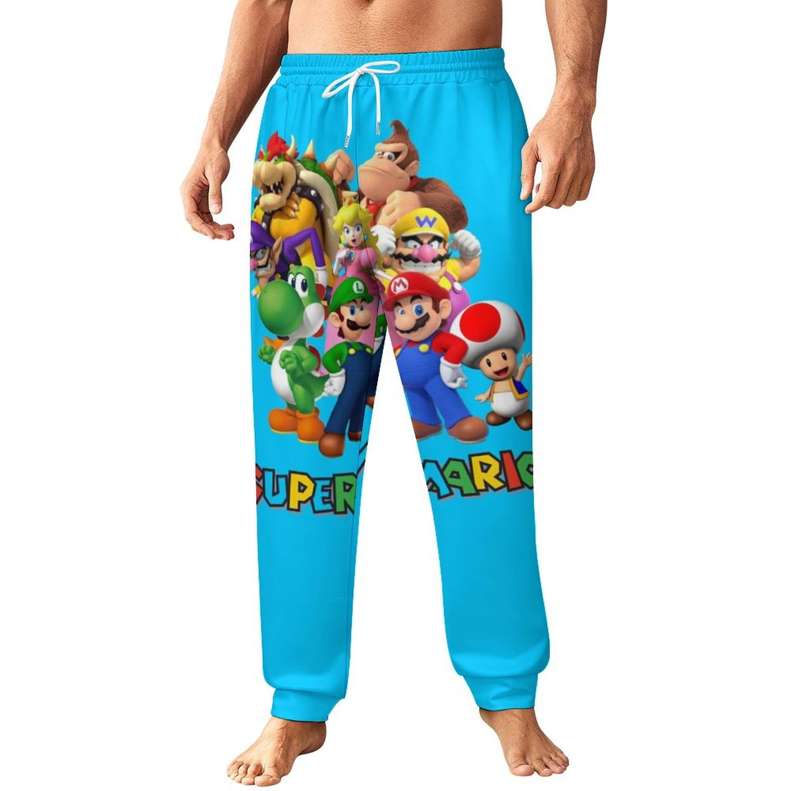 Luigi Super Mario Brother Men's Sweatpants Trousers 3D Printed Joggers ...
