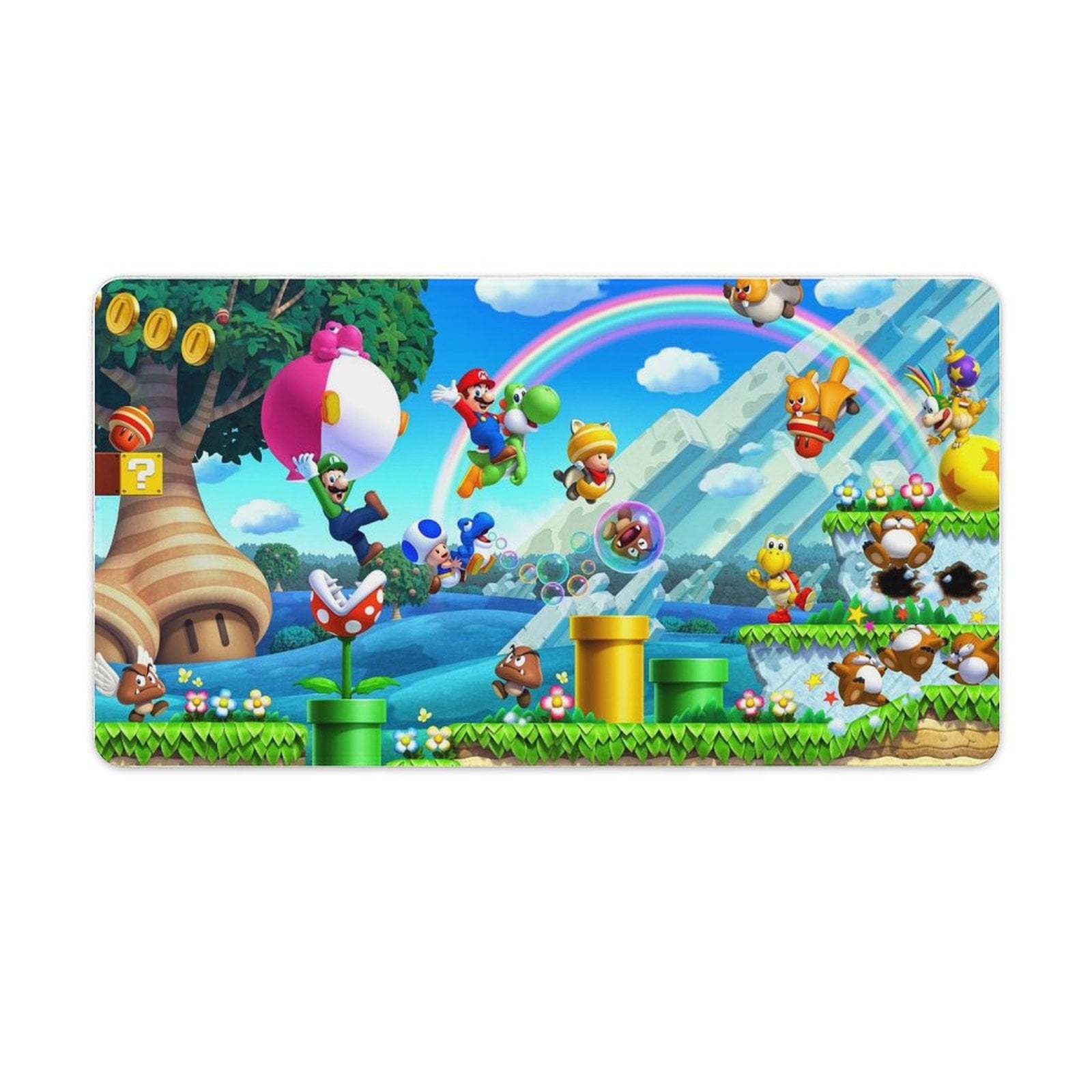 Luigi Super Mario Extended Gaming Mouse Pad No-sliped Large Desk Mat ...