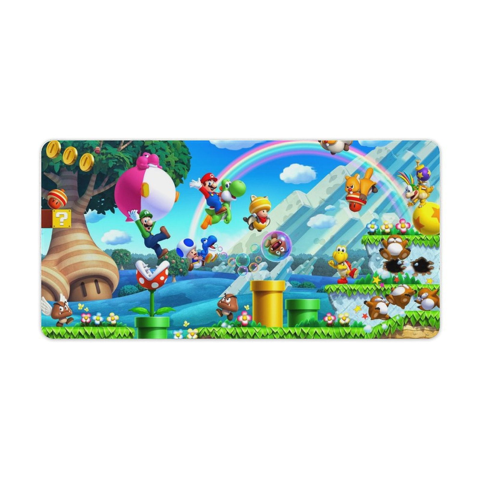 Luigi Super Mario Extended Gaming Mouse Pad No-sliped Large Desk Mat ...