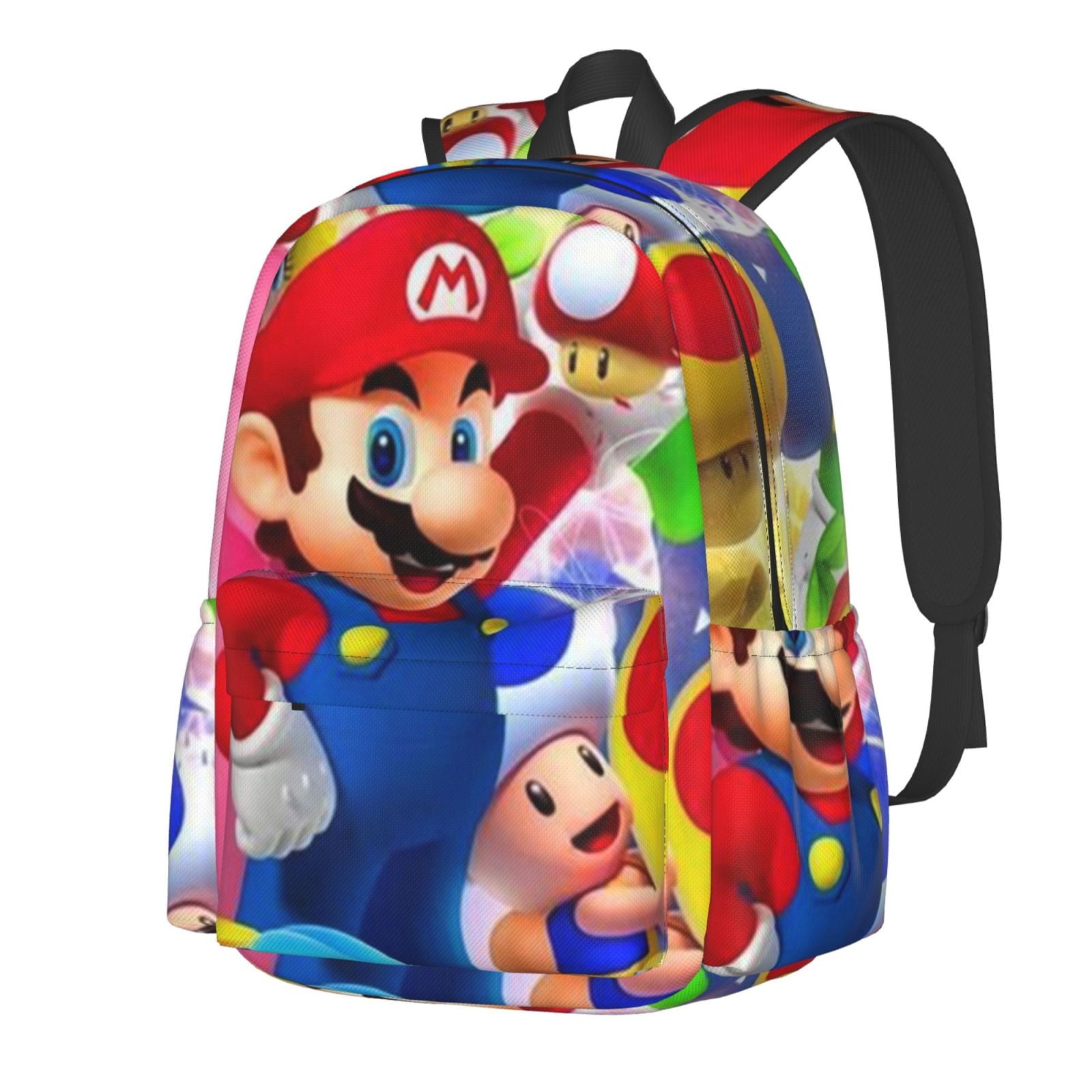 Luigi The Super Mario Bros Backpack Laptop Daypack Shoulders Travel Bag ...