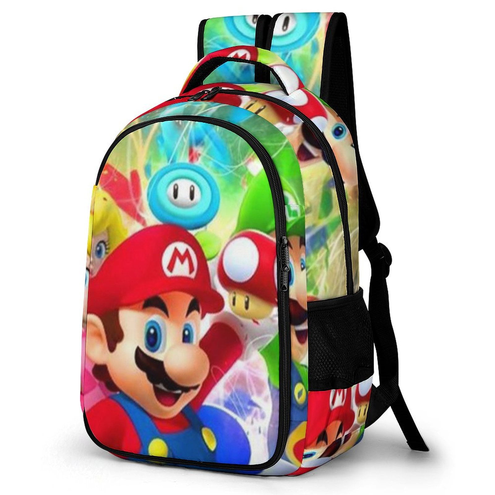 Luigi The Super Mario Bros Backpack Student Schoolbag Large Capacity ...