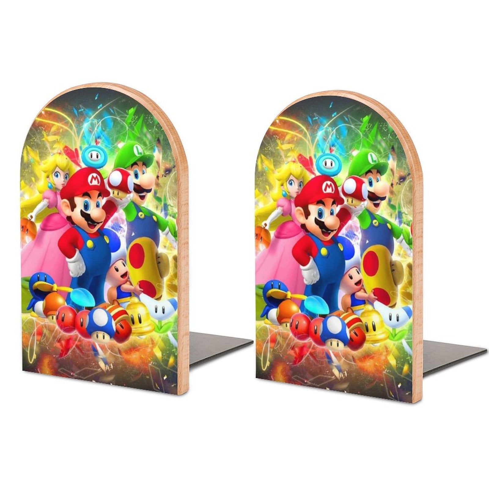 Luigi The Super Mario Bros Bookends Wood Book Divider Decorative ...