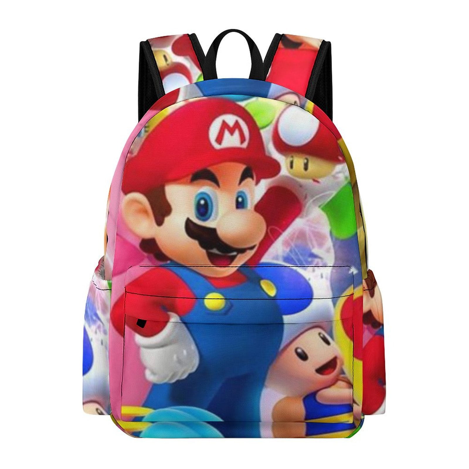 Luigi The Super Mario Bros Laptop Backpack Schoolbag Adjustable Daypack ...
