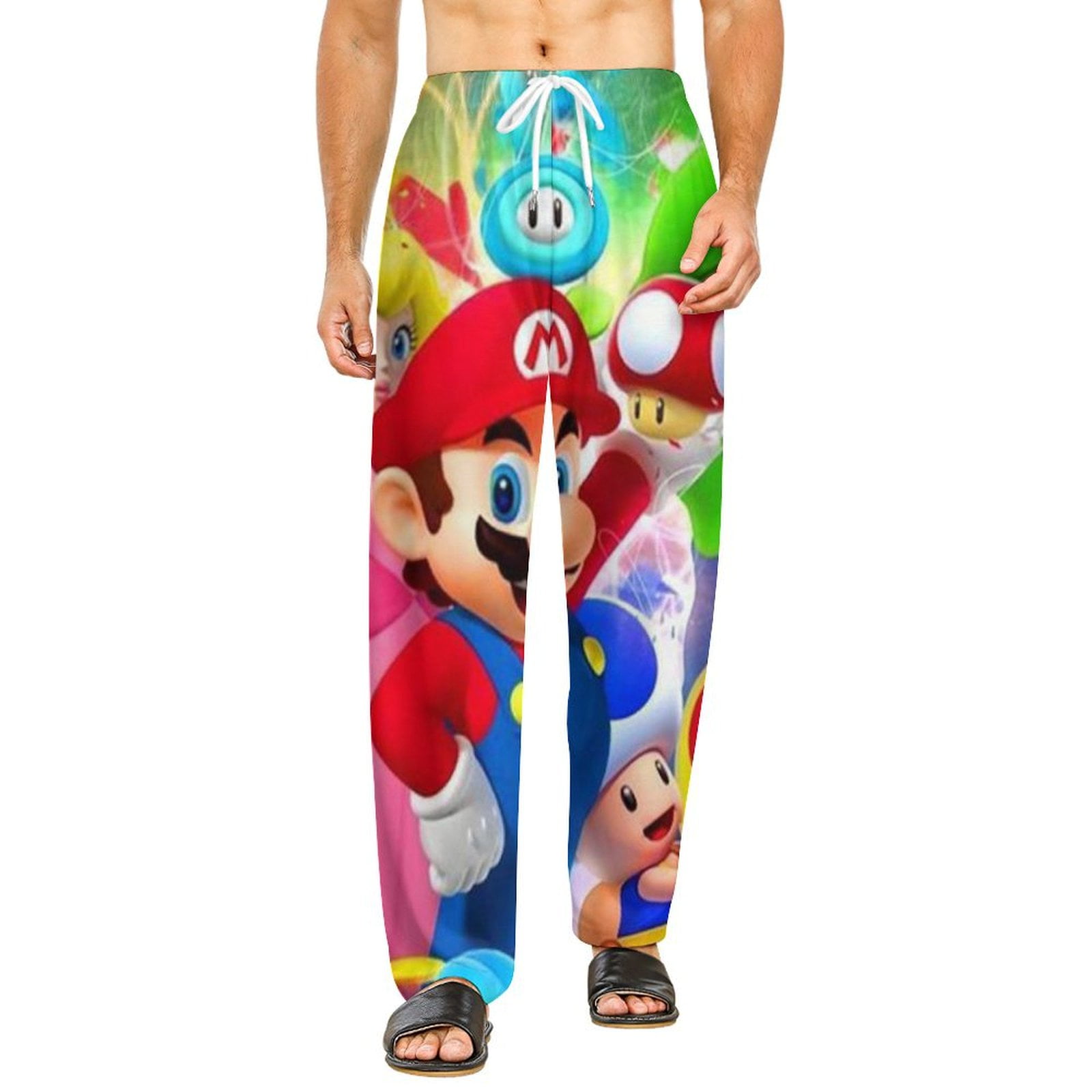 Luigi The Super Mario Bros Unisex Pajama Pants Bottoms Daily Cozy Soft ...
