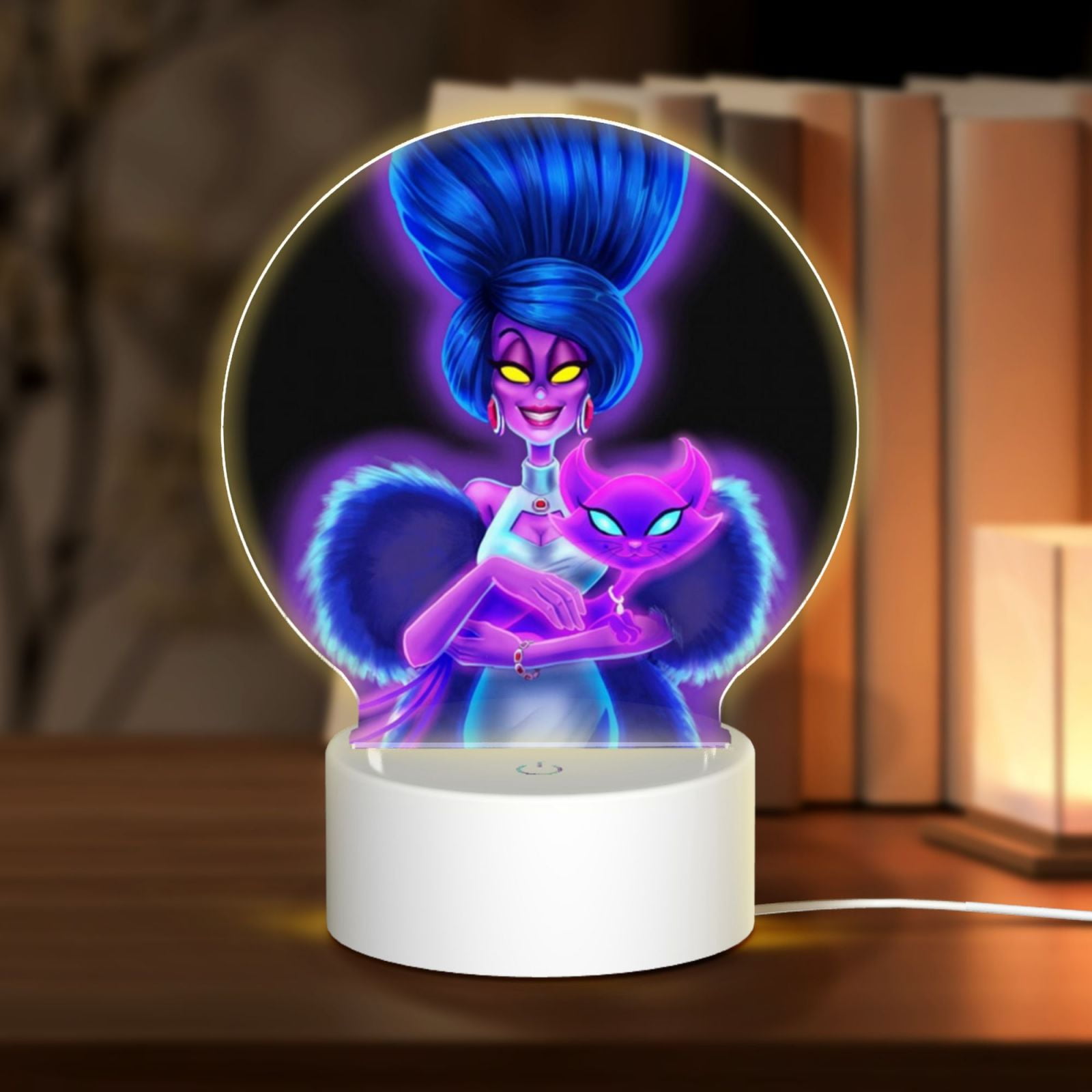 Luigi's Mansion 3 Game Round Acrylic Night Light Decoration USB Cable ...