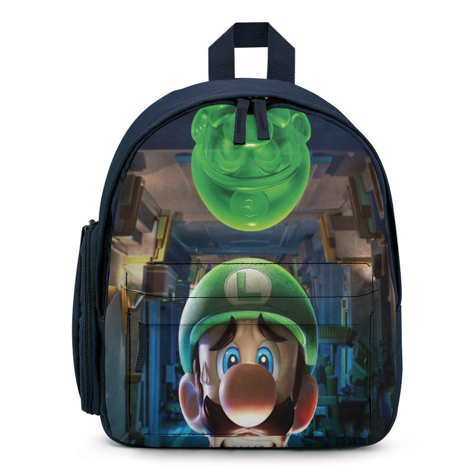 Luigi's Mansion Adjustable Daypack Backpack Lightweight Satchel Travel ...