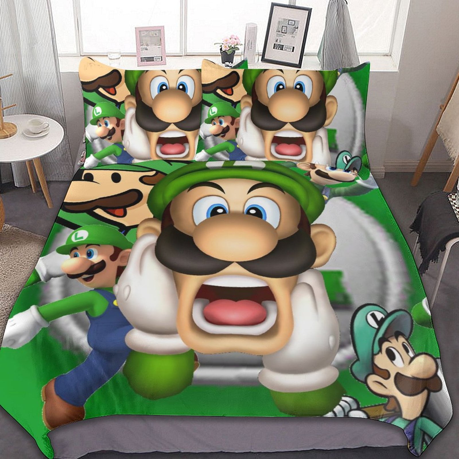 Luigi's Mansion Adventure 3 Piece Bedding Sets Decor Comforter Sets ...