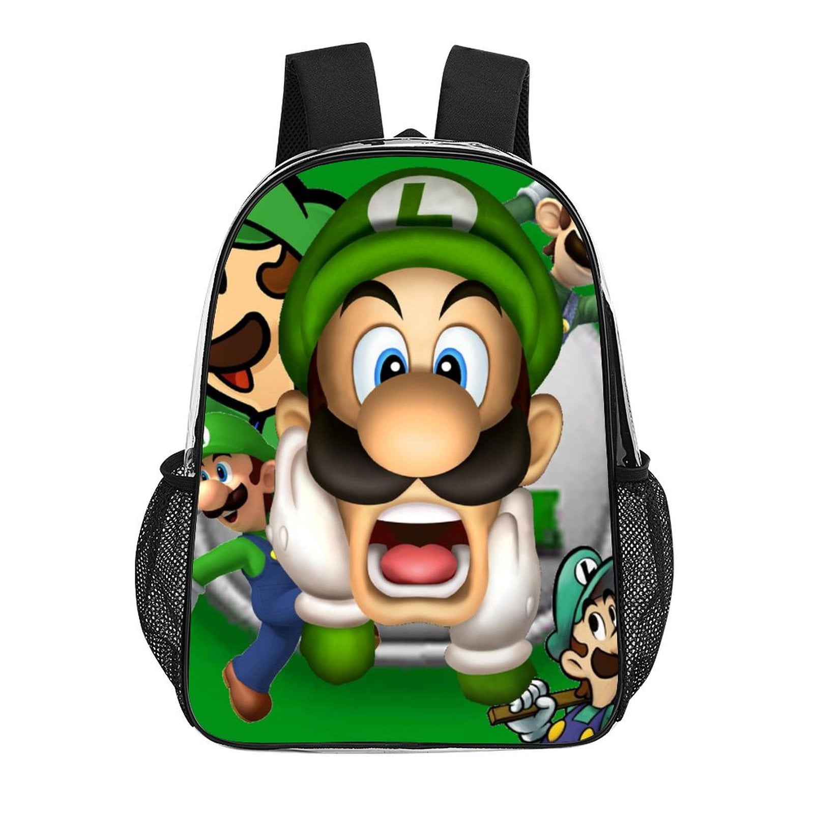 Luigi's Mansion Adventure Clear Backpack Laptop Daypack School Bookbag ...