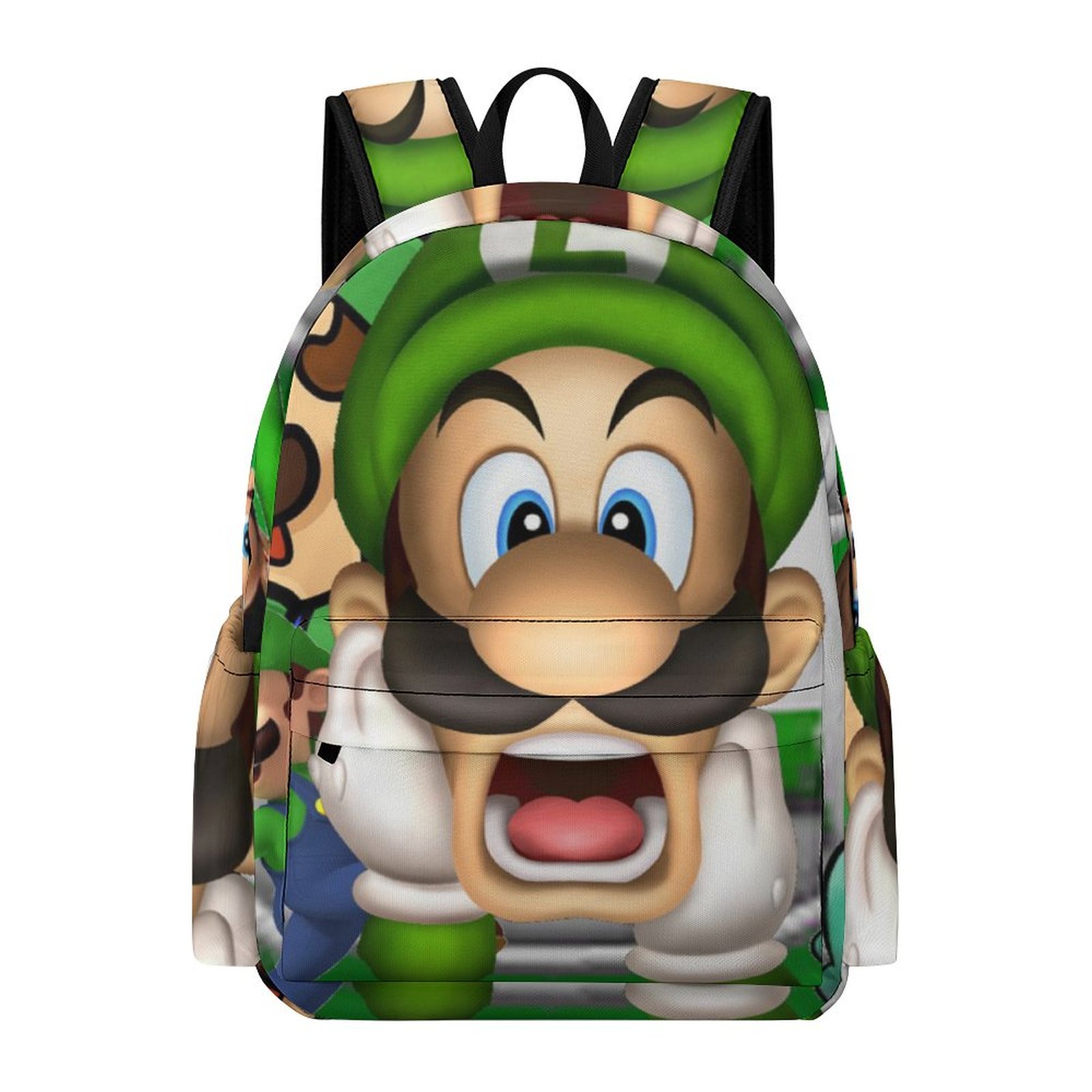 Luigi's Mansion Adventure Laptop Backpack Schoolbag Adjustable Daypack ...