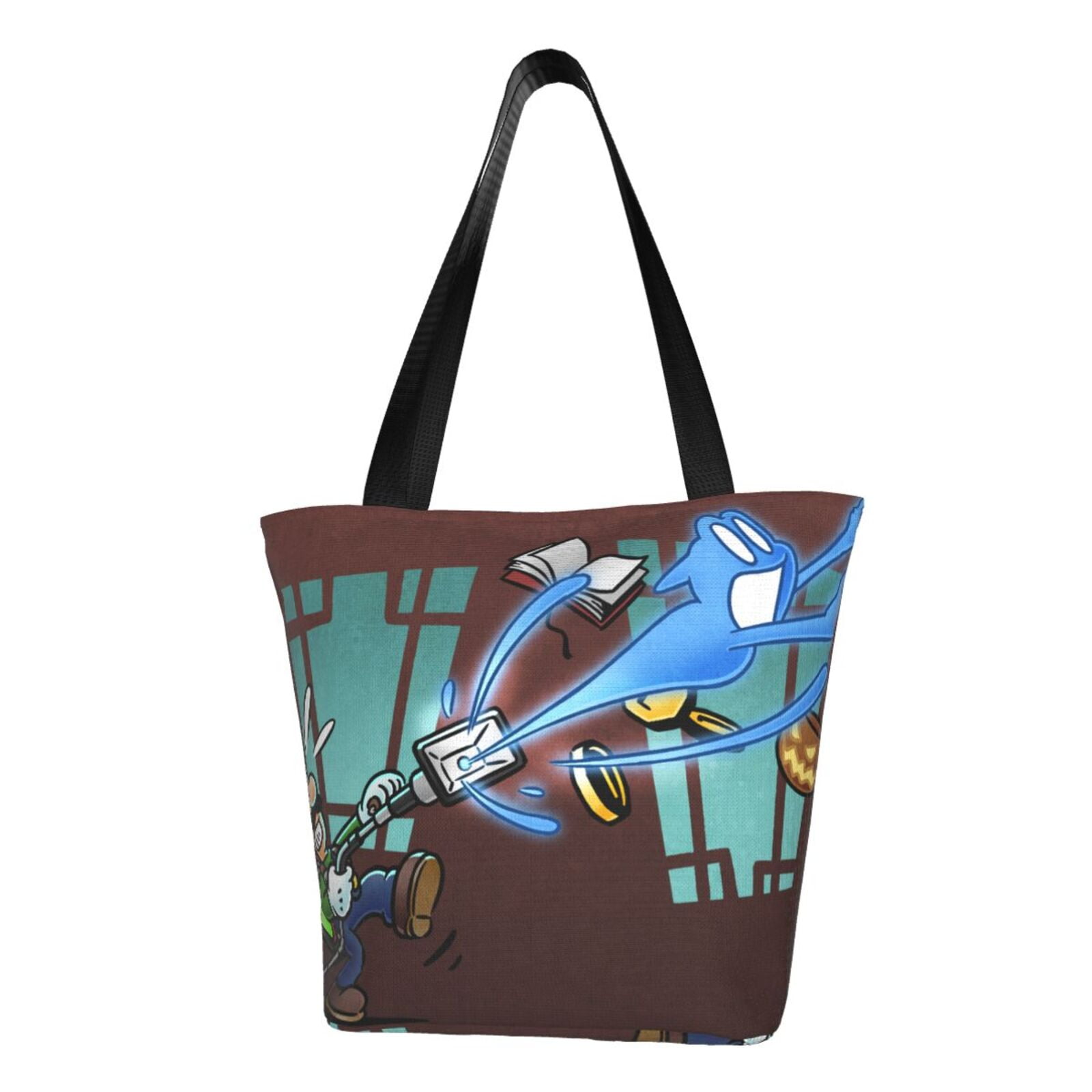Luigi's Mansion Adventure Women's Tote Bag Large Capacity Shoulder ...