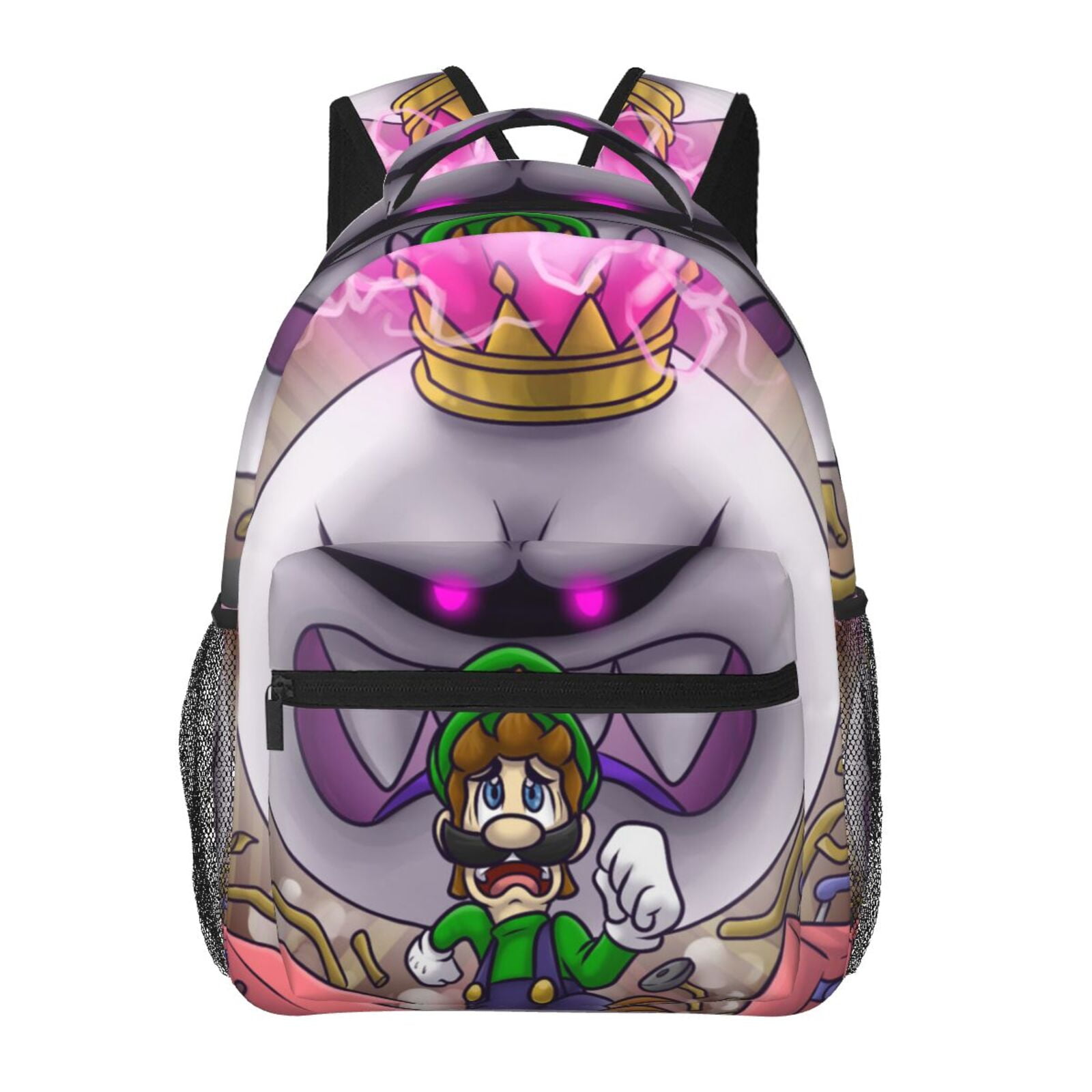 Luigi's Mansion Boo Adjustable Laptop Backpack School Student Book Bag ...