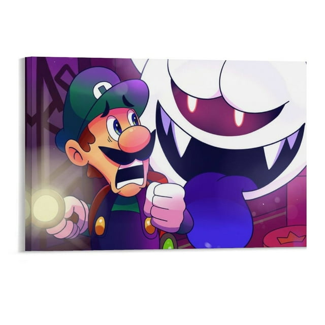 Luigi's Mansion Boo Decorative Painting Canvas Wall Poster Art Picture ...