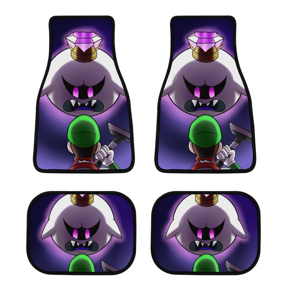 Luigi's Mansion Boo Game Car Floor Mat Set 4-Piece Front/Rear Auto Foot ...