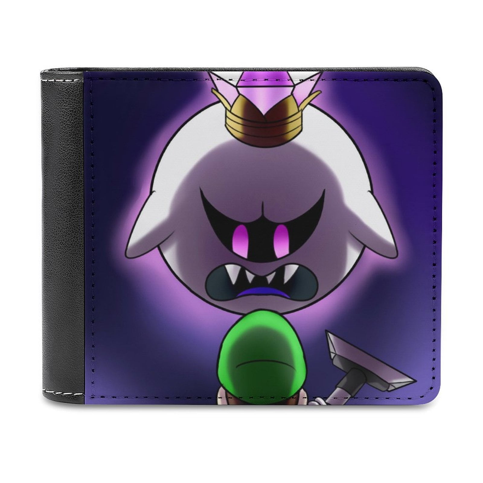 Luigi's Mansion Boo Game PU Leather Wallet With Card Slots Bifold ...