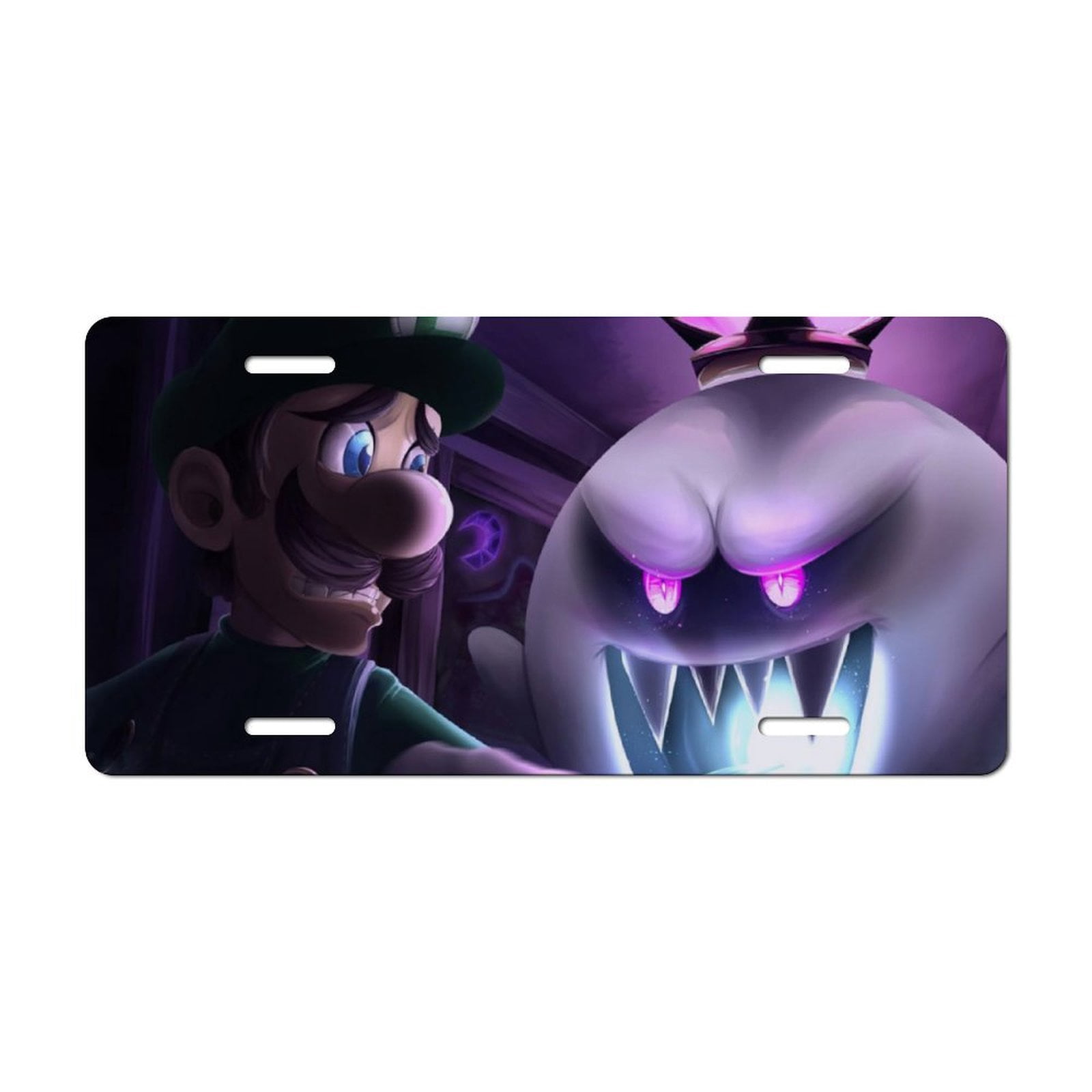 Luigi's Mansion Boo King License Plate Cover Aluminum For Various Car ...