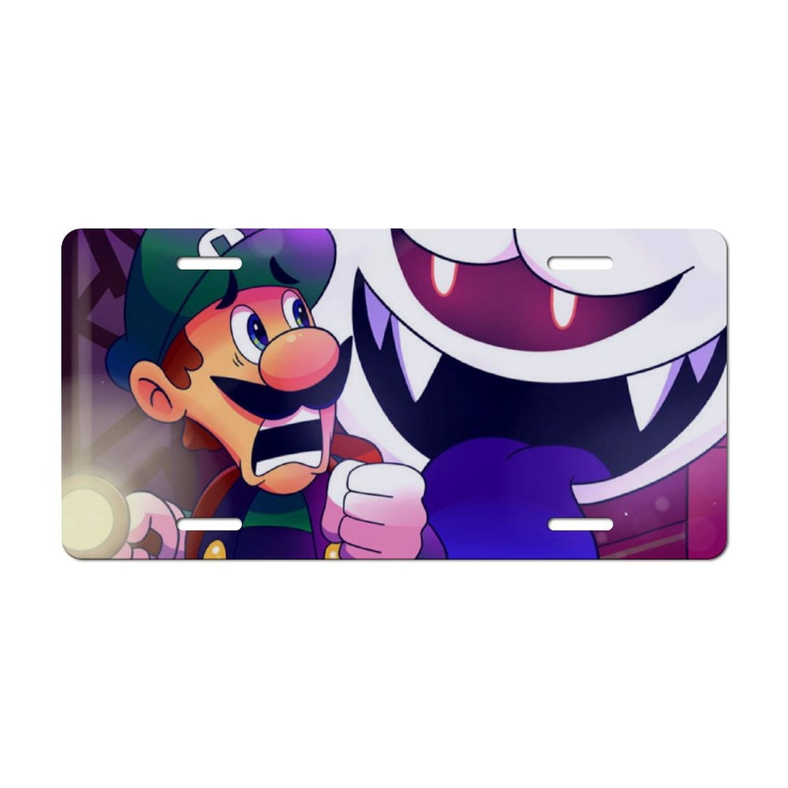 Luigi's Mansion Boo License Plate Cover Aluminum For Various Car Truck ...
