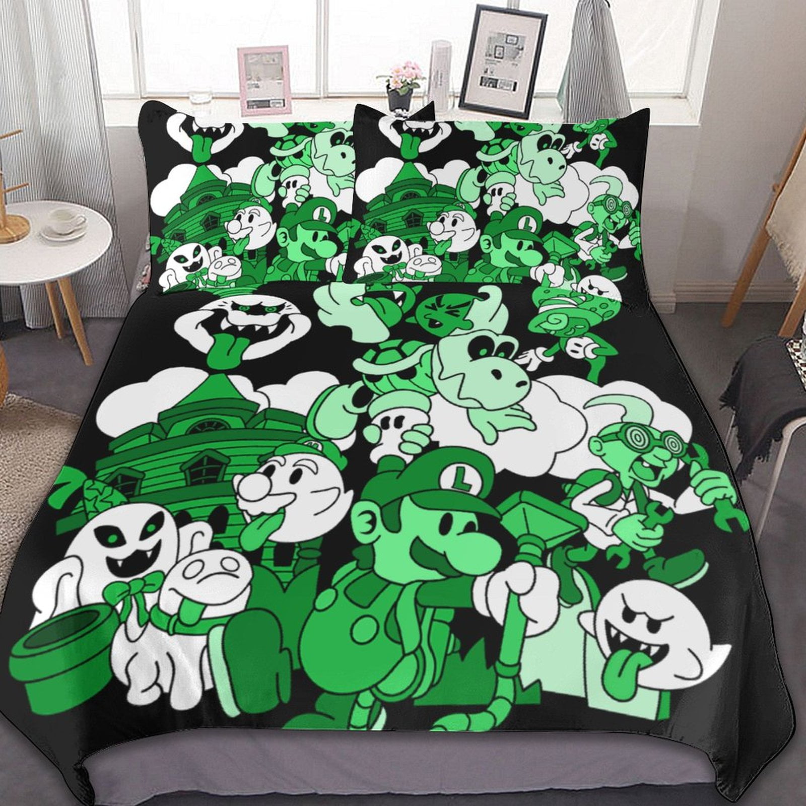 Luigi's Mansion Boo Scary 3 Piece Bedding Sets Decor Comforter Sets ...
