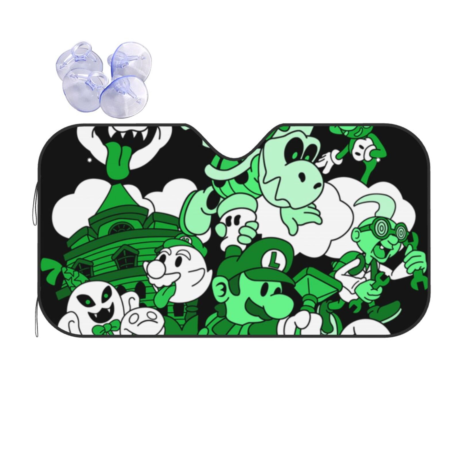Luigi's Mansion Boo Scary Car Sunshade Automotive Front Window Visor ...
