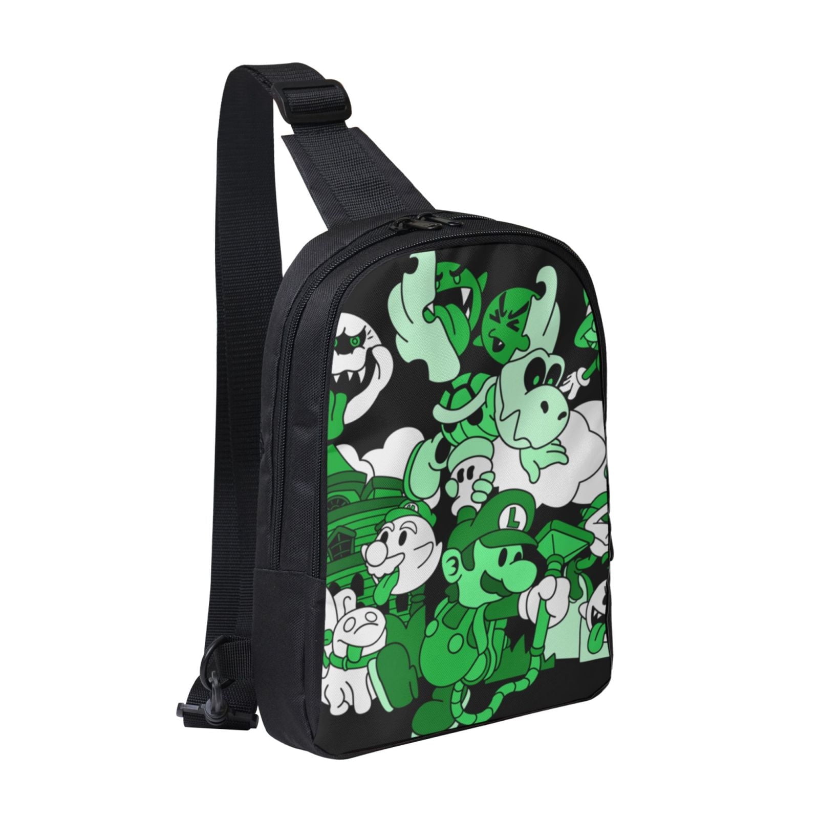 Luigi's Mansion Boo Scary Chest Bags For Women Men Teen Sling Bag ...