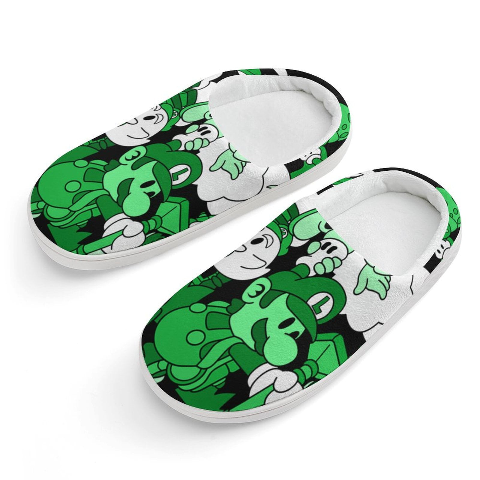 Luigi's Mansion Boo Scary Cotton Slippers For Kids Winter Warm Soft ...
