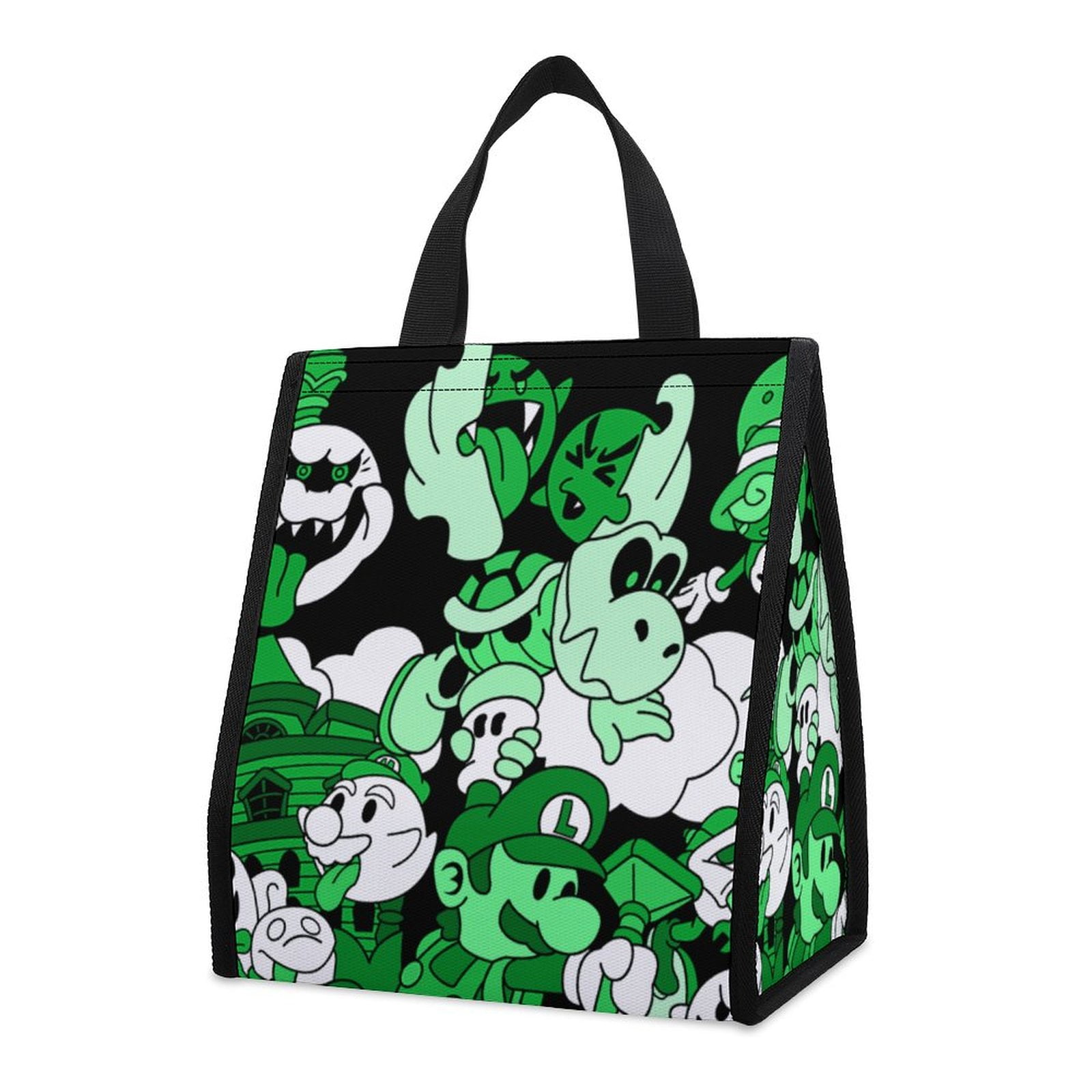 Luigi's Mansion Boo Scary Folding Insulated Lunch Bag Portable Lunchbag ...