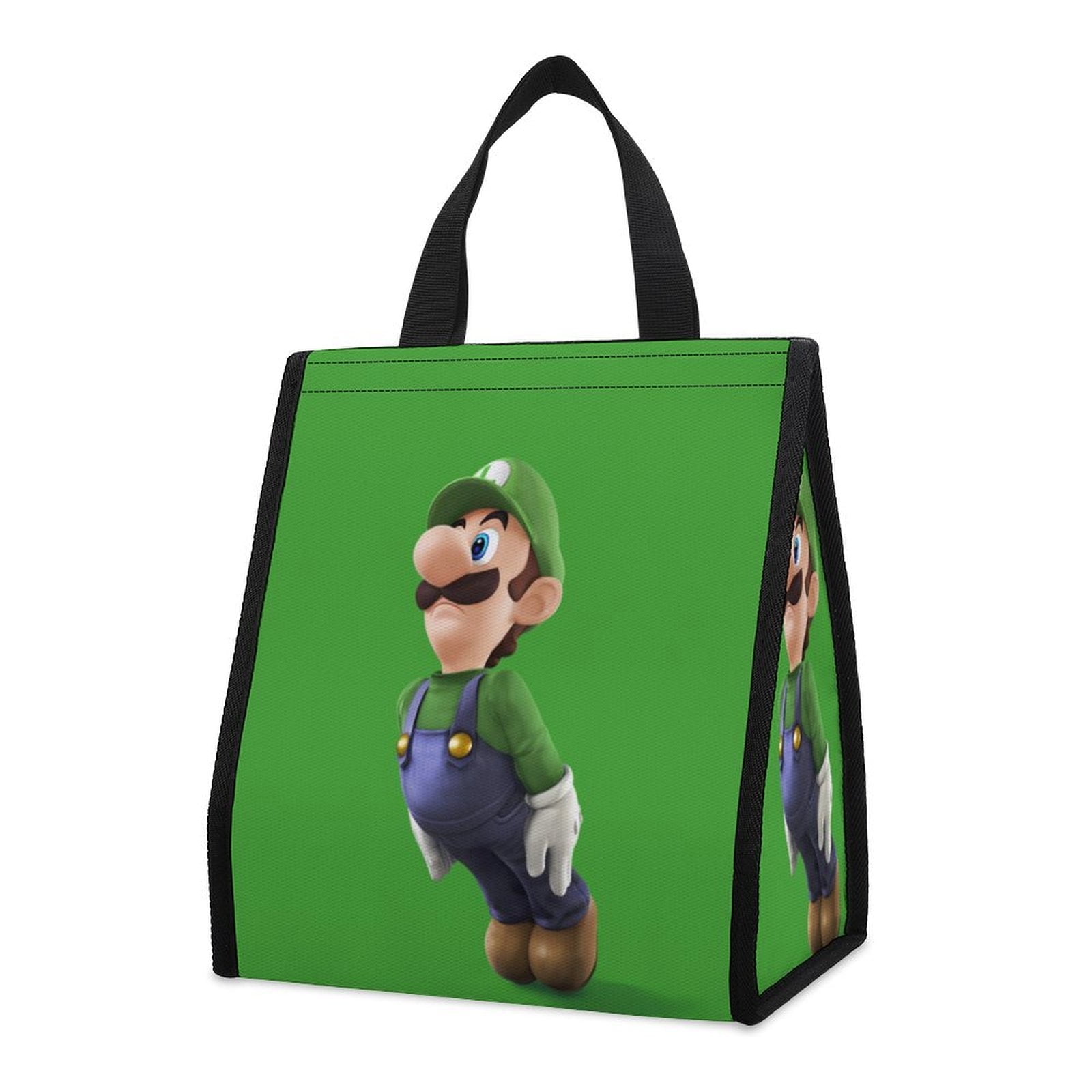 Luigi's Mansion Bros Game Folding Insulated Lunch Bag Portable Lunchbag ...