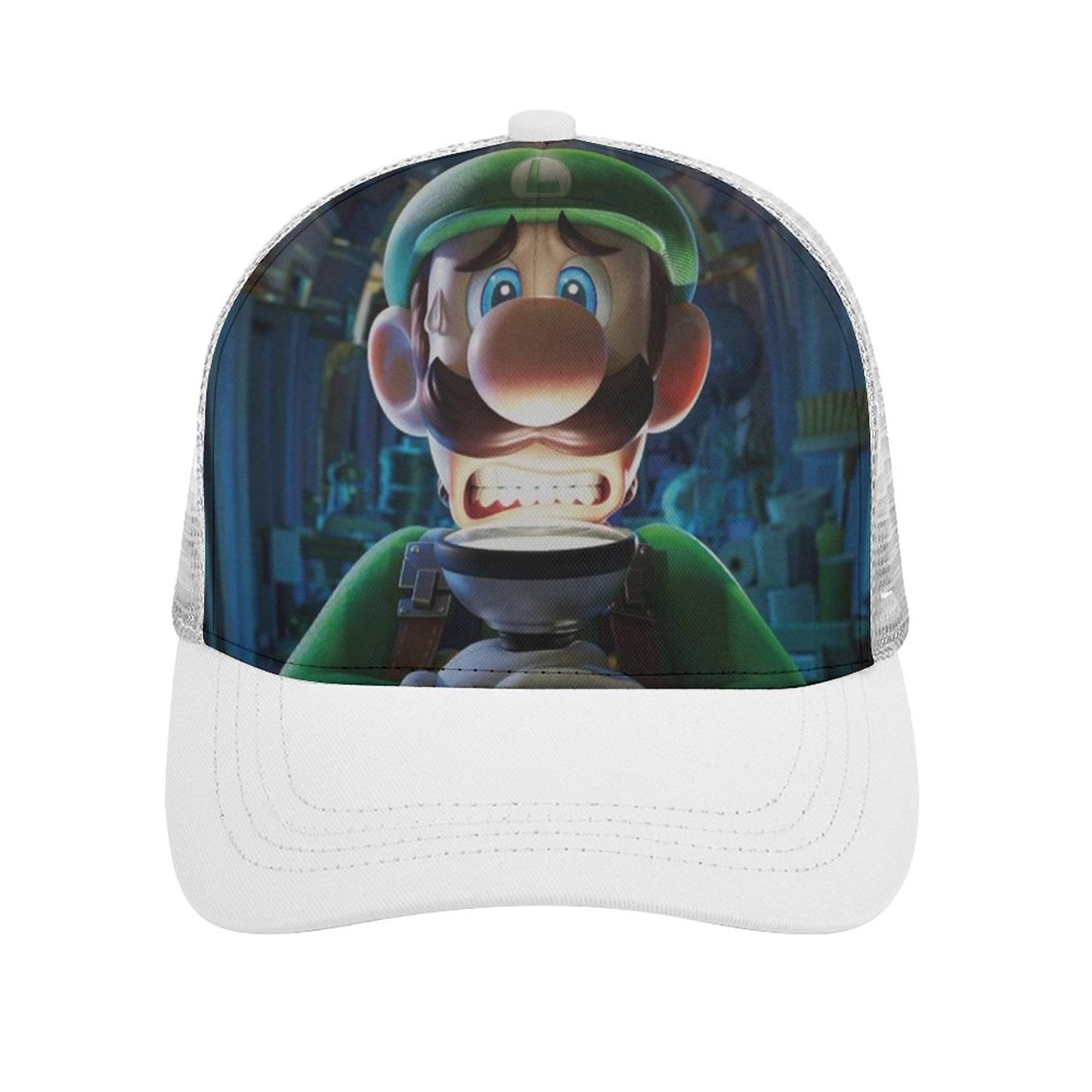 Luigi's Mansion Caps Breathable Baseball Cap Dad Hat Adjustable Casual ...