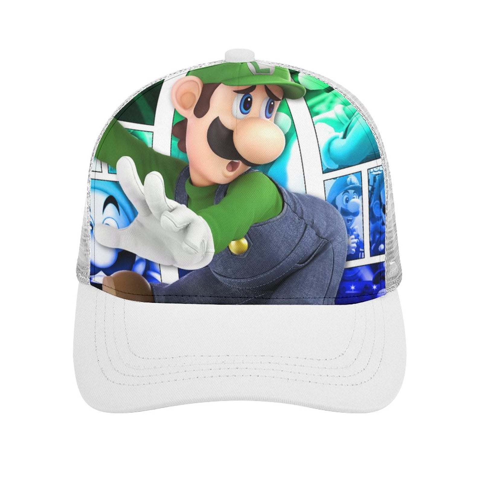 Luigi's Mansion Caps Breathable Baseball Cap Dad Hat Adjustable Casual ...