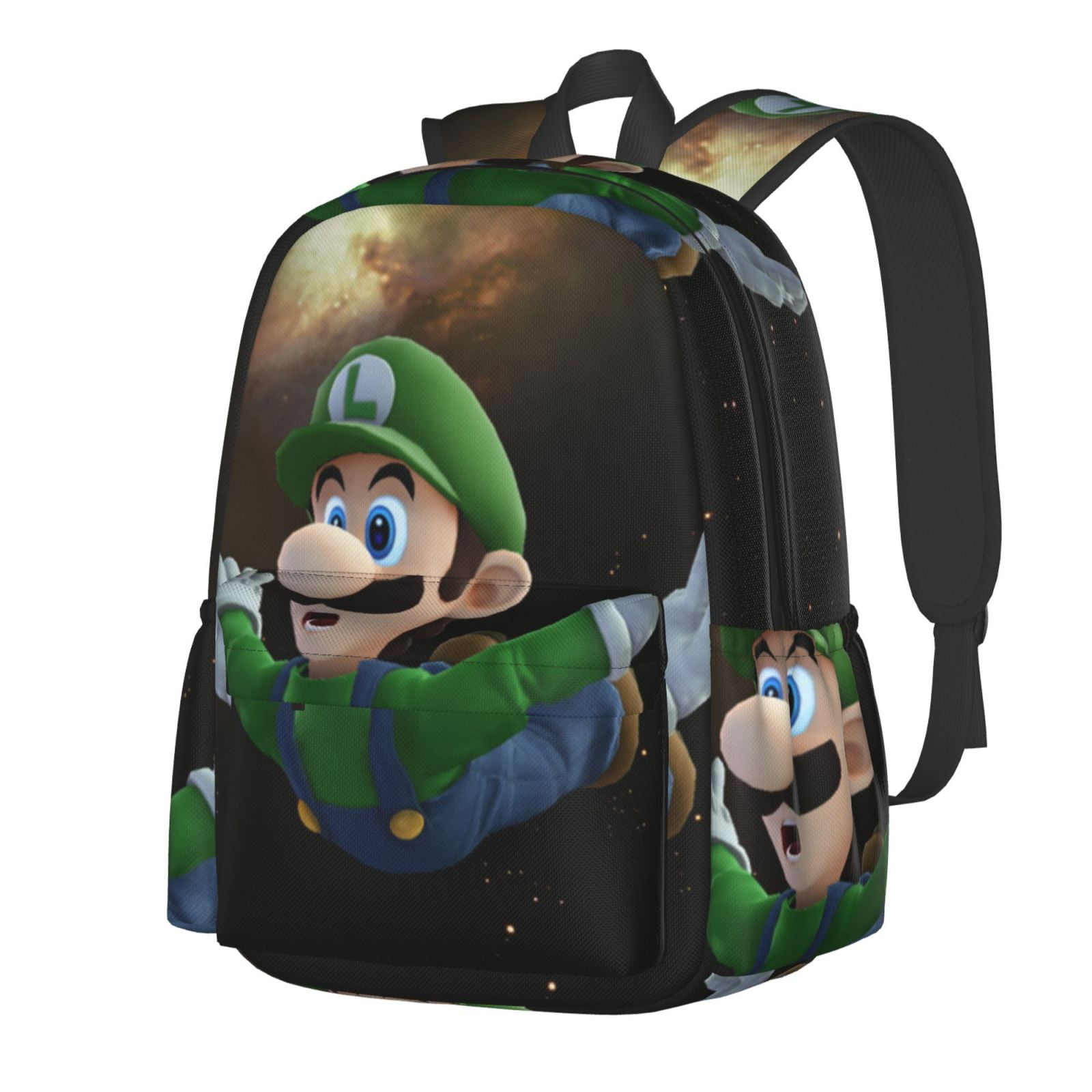 Luigi's Mansion Cartoon Backpack Laptop Daypack School Shoulders ...