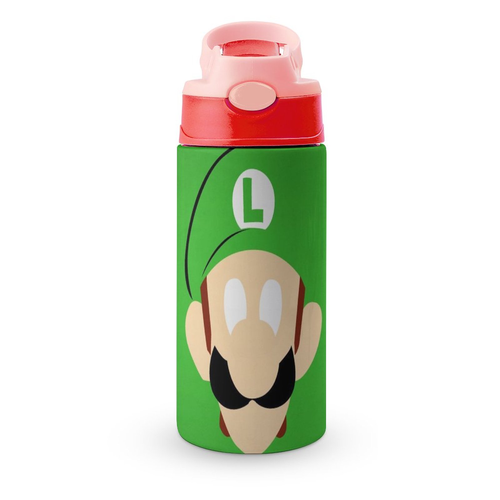 Luigi's Mansion Cartoon Kid's Insulated Water Bottle With Straw Vacuum ...