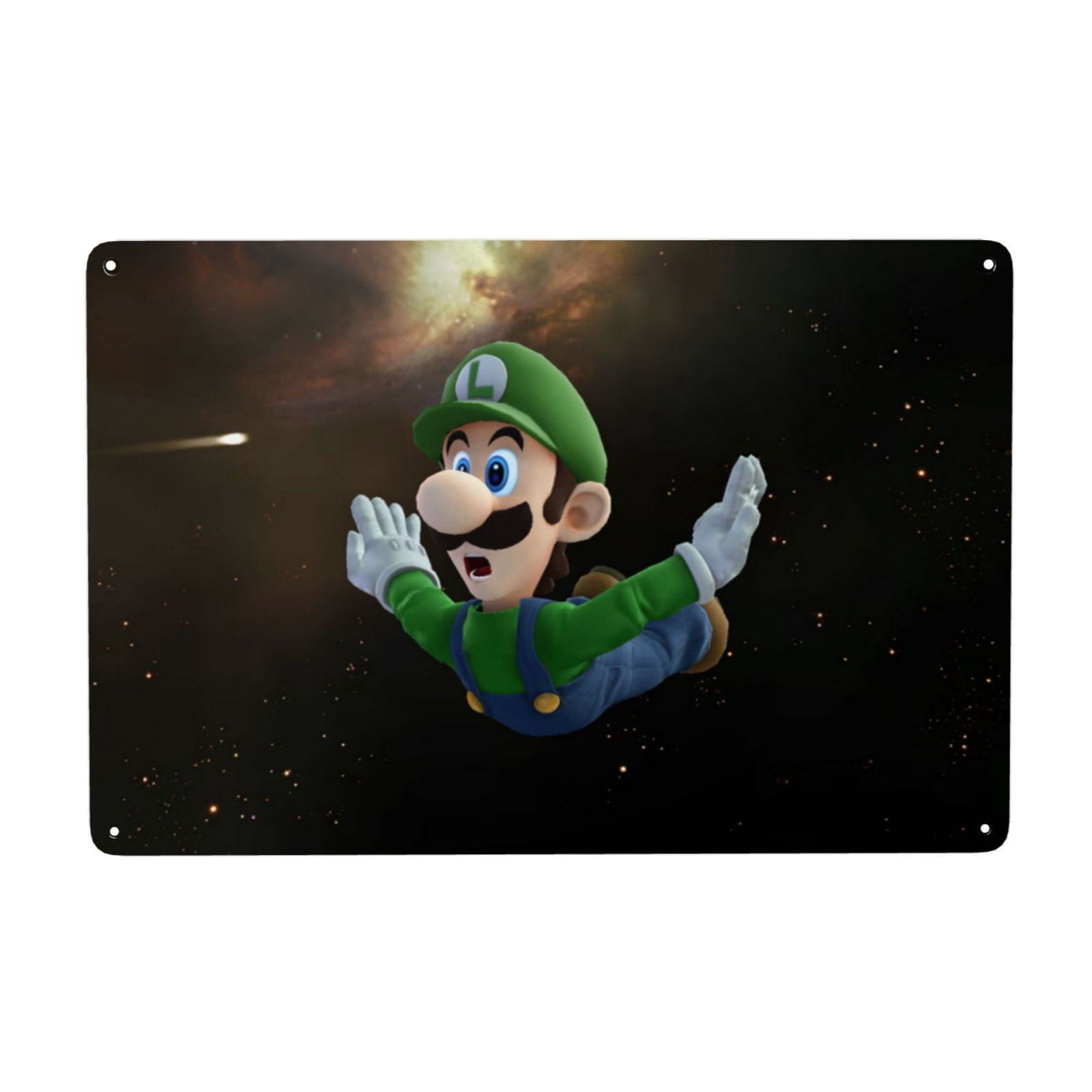 Luigi's Mansion Cartoon Metal Tin Sign Decoration Wall Art Gift For ...
