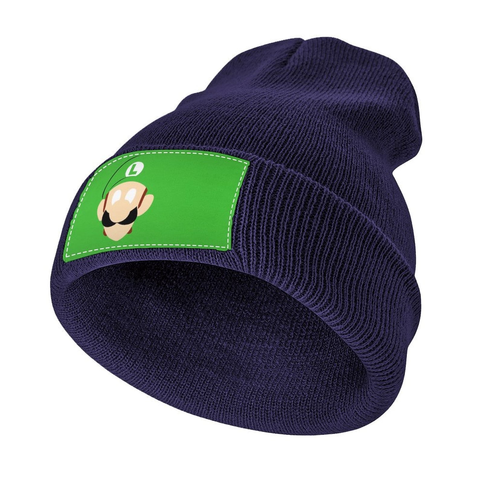 Luigi's Mansion Cartoon Stretchable Knitted Beanie Hat Daily Winter ...