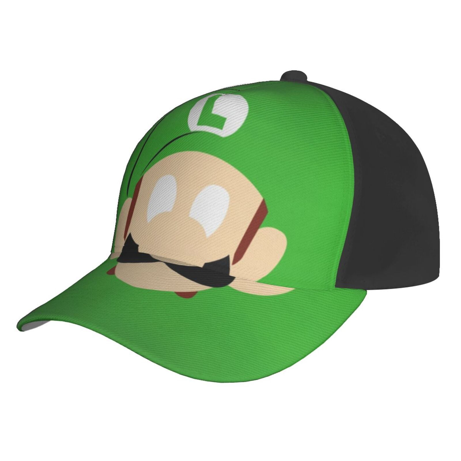 Luigi's Mansion Cartoon Unisex Baseball Cap Adjustable Trucker Dad Hat ...