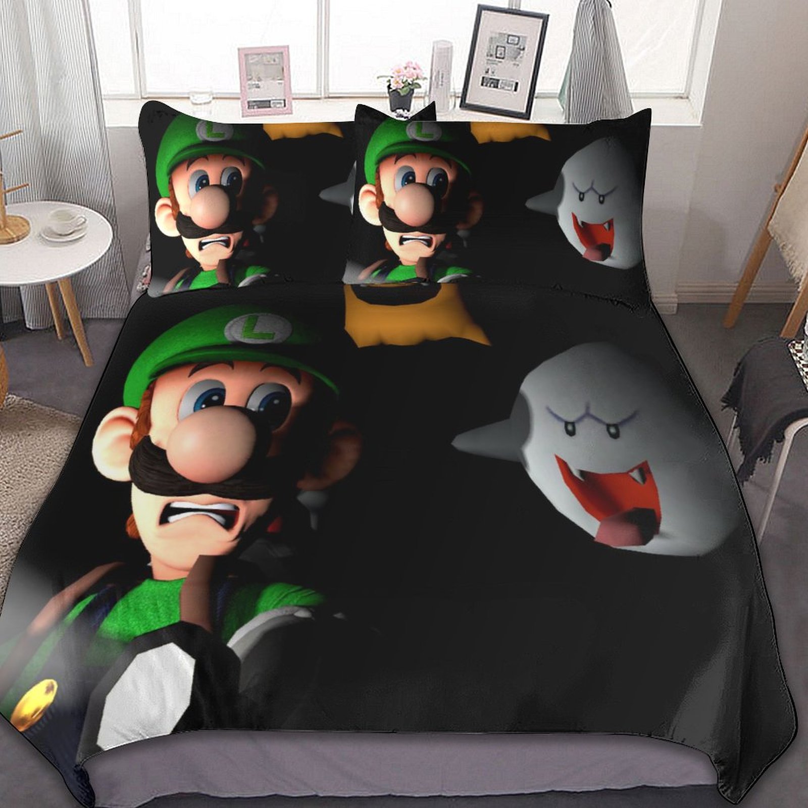 Luigi's Mansion Characters 3 Piece Bedding Sets Decor Comforter Sets ...