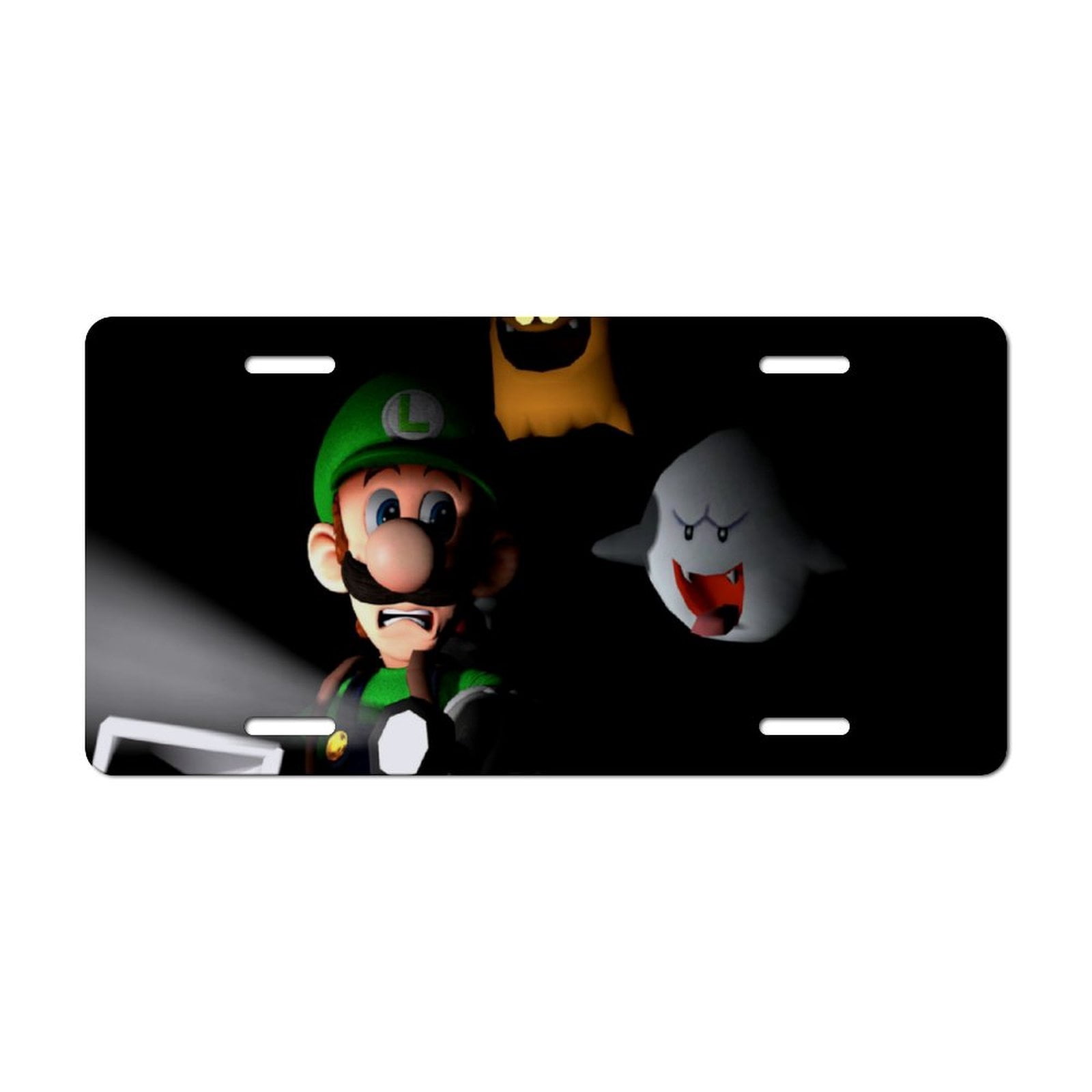 Luigi's Mansion Characters License Plate Cover Aluminum For Various Car ...