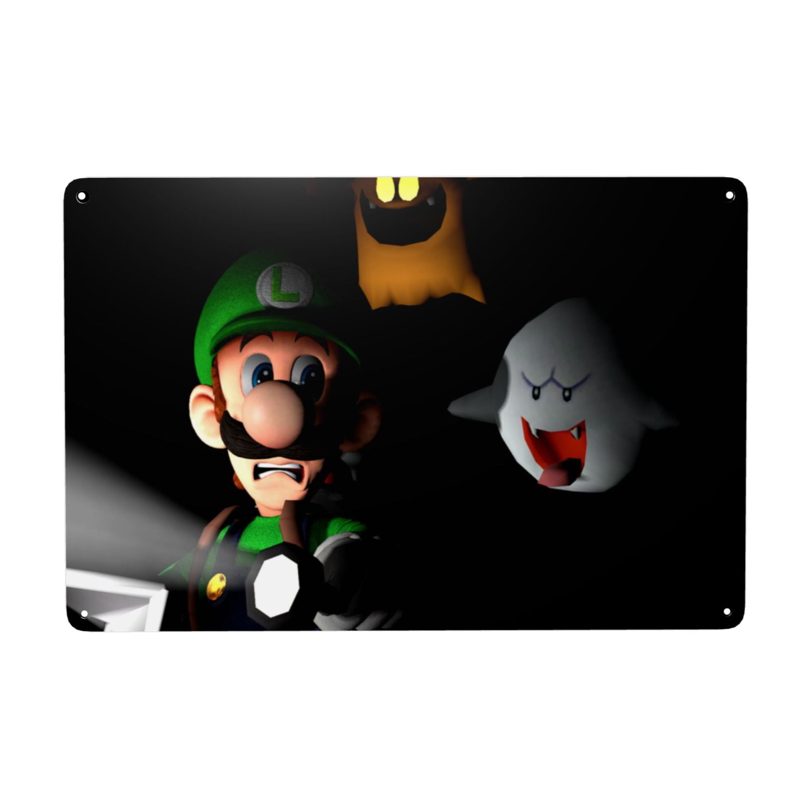Luigi's Mansion Characters Metal Tin Sign Decoration Wall Art Gift For ...