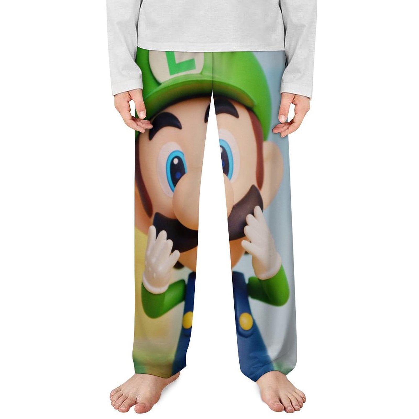Luigi's Mansion Cute Comfy Pajamas For Kids Cozy Lounge Straight Leg ...