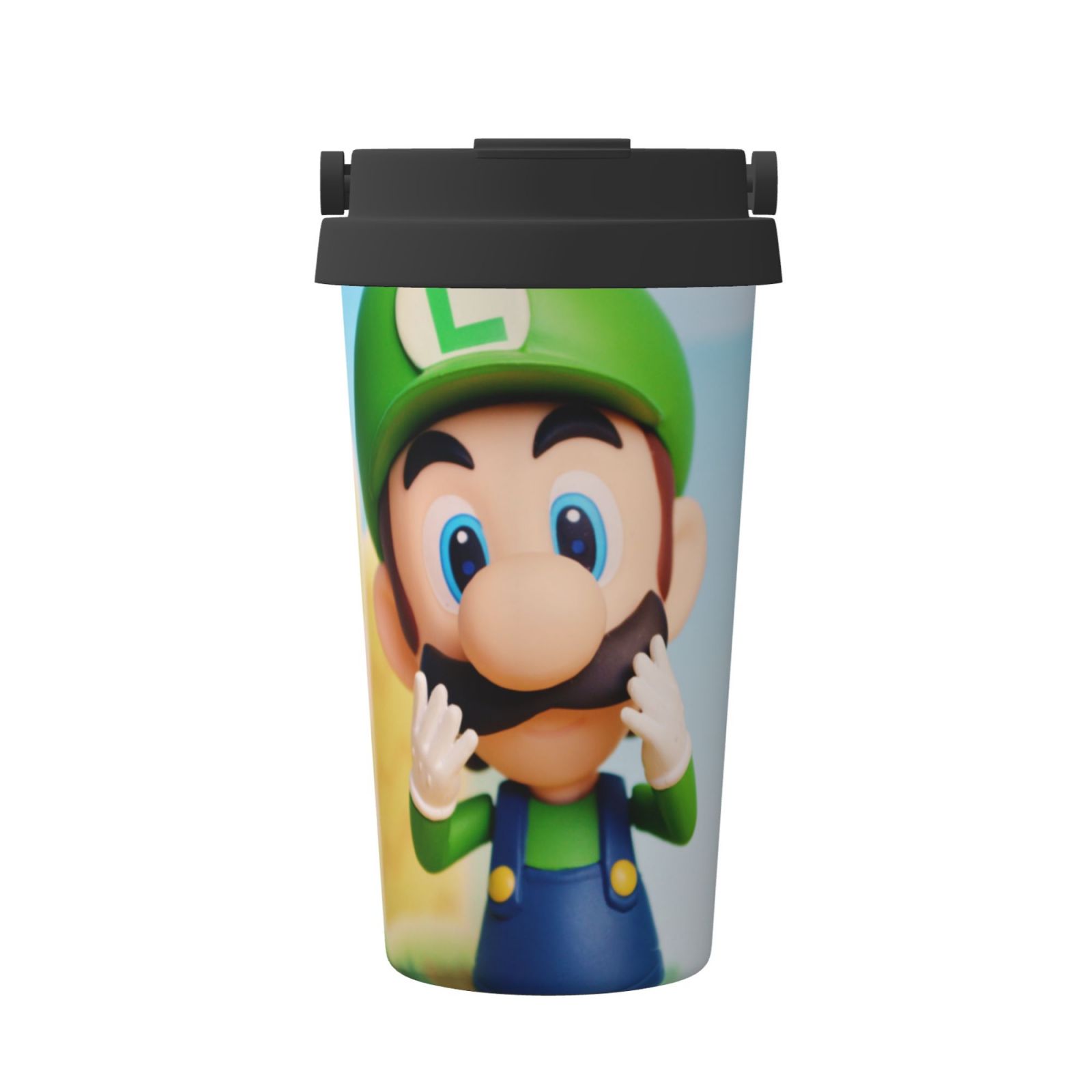Luigi's Mansion Cute Insulated Coffee Mug Portable Thermos Cup ...