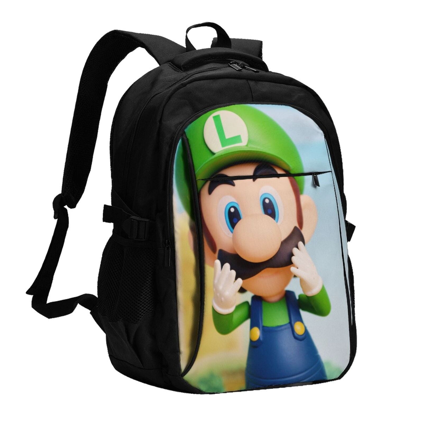 Luigi's Mansion Cute Unisex Backpack USB Daypack Large Capacity School ...