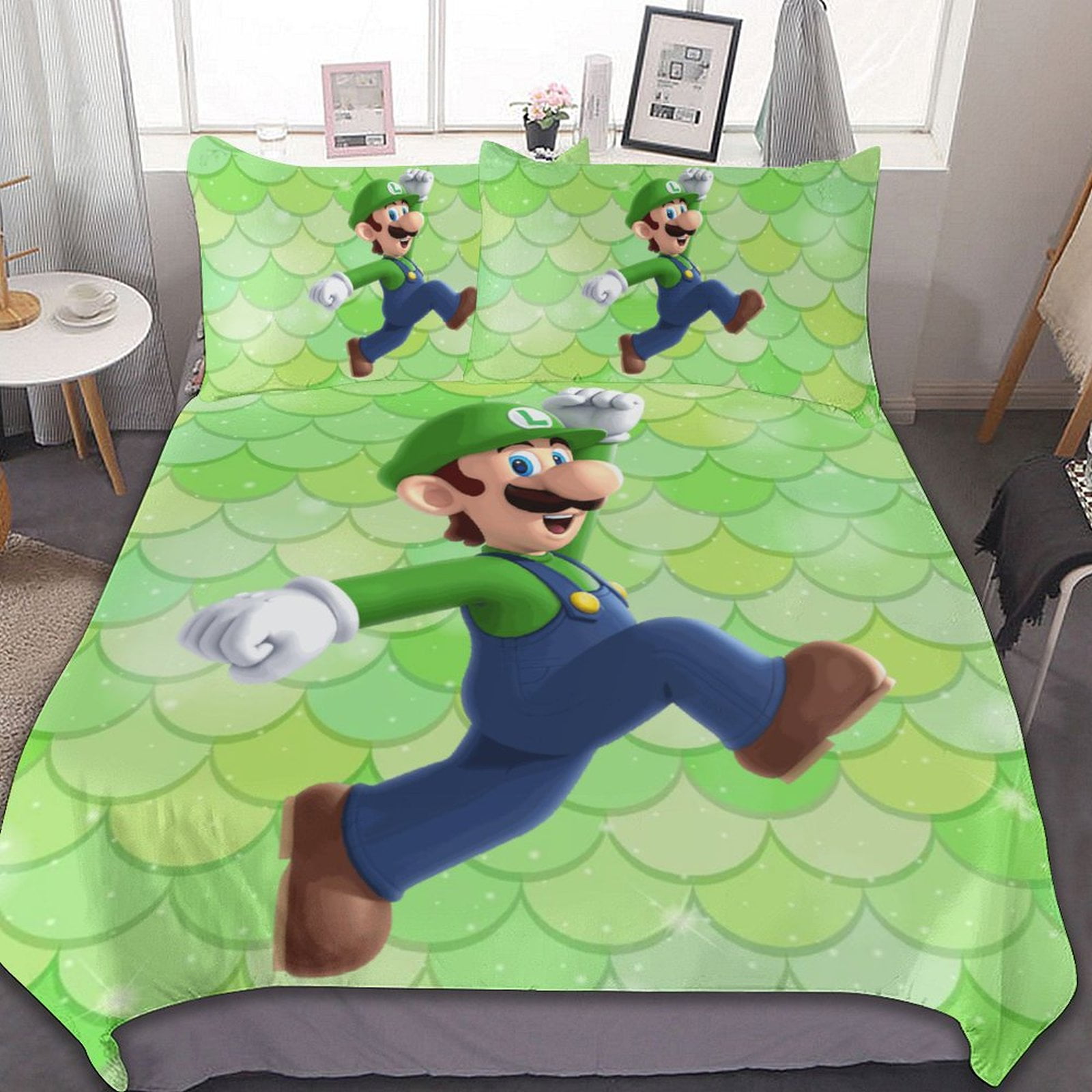Luigi's Mansion Funny Game 3 Piece Bedding Sets Decor Comforter Sets ...