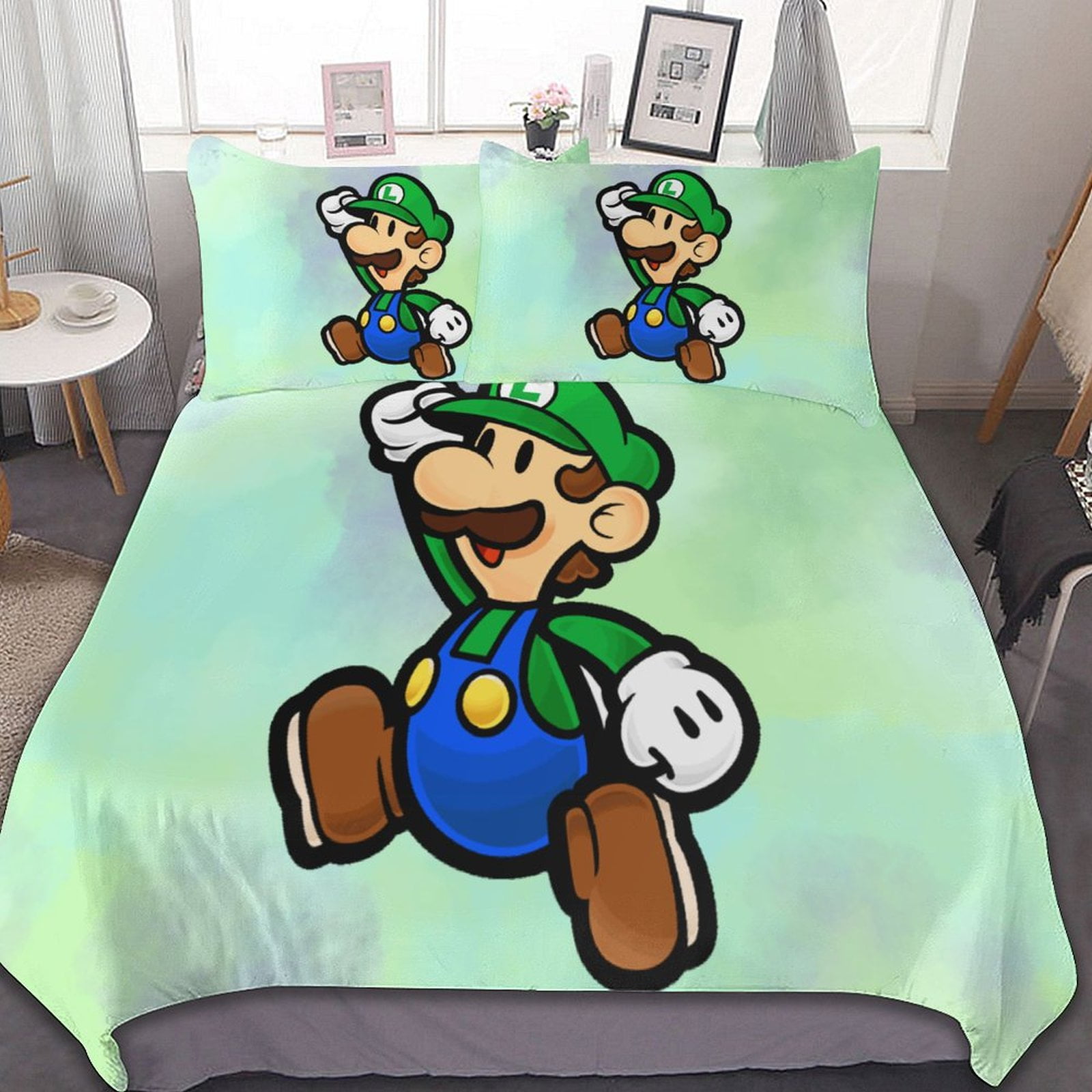 Luigi's Mansion Game 3 Piece Bedding Sets Decor Comforter Sets With One ...