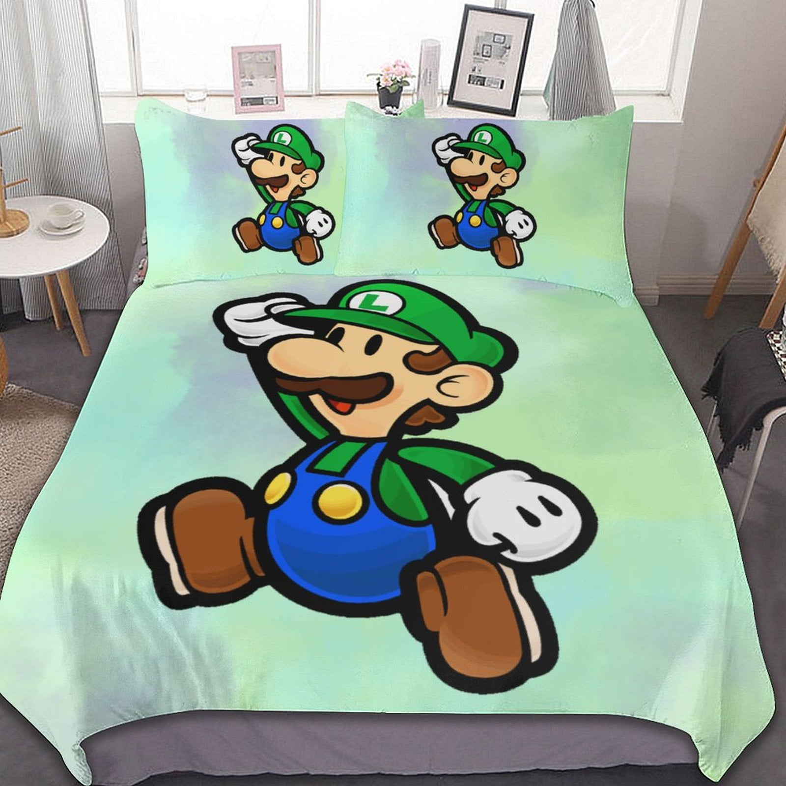 Luigi's Mansion Game 3 Piece Bedding Sets Decor Comforter Sets With One ...
