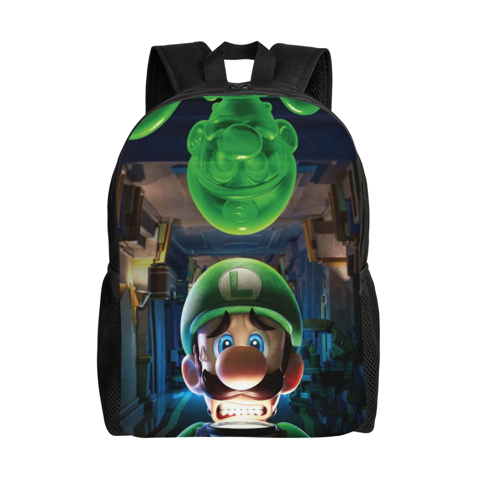 Luigi's Mansion Game Backpack Laptop School Bag Student Satchel ...