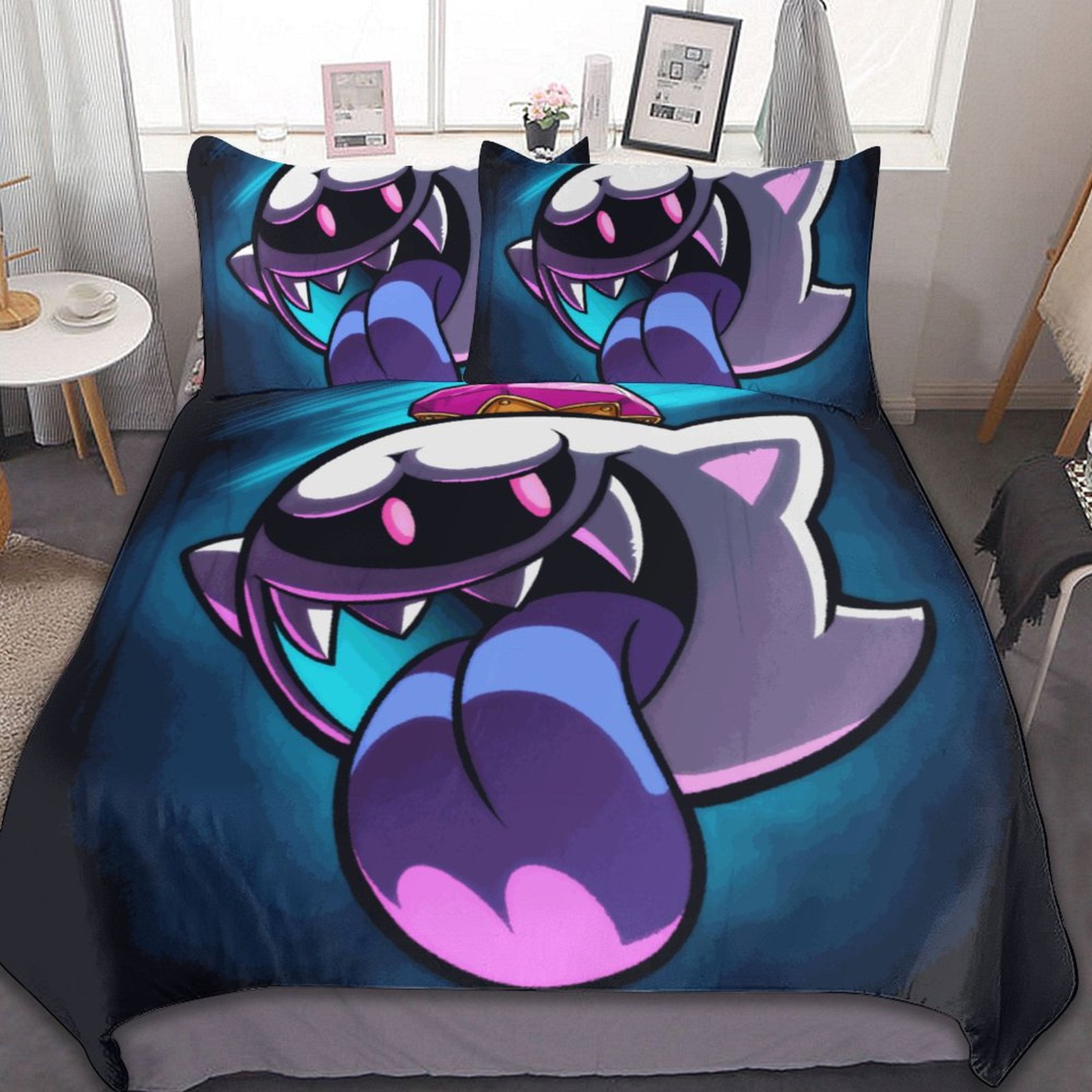 Luigi's Mansion Game King Boo 3 Piece Bedding Sets Decor Comforter Sets ...