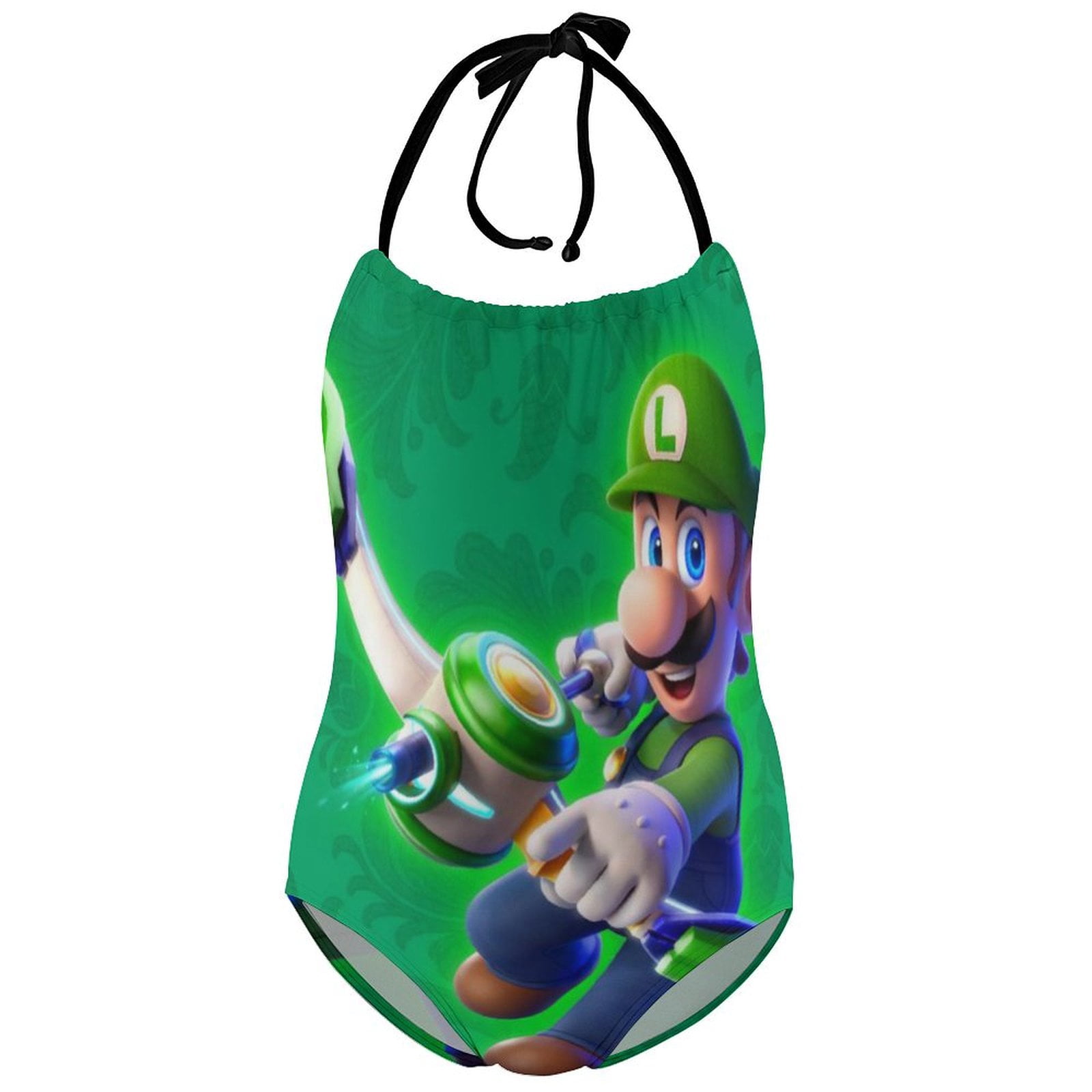 Luigi's Mansion Girls One Piece Swimsuit Quick Dry Swimwear Print ...